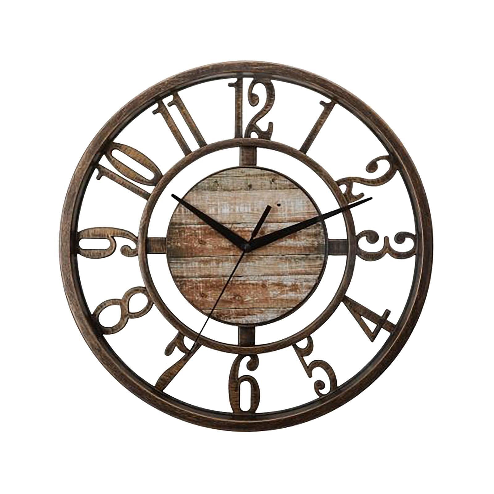 kowaku Wall Clock 11 inch Round Silent Easy to Read Analog Clock Wall ...