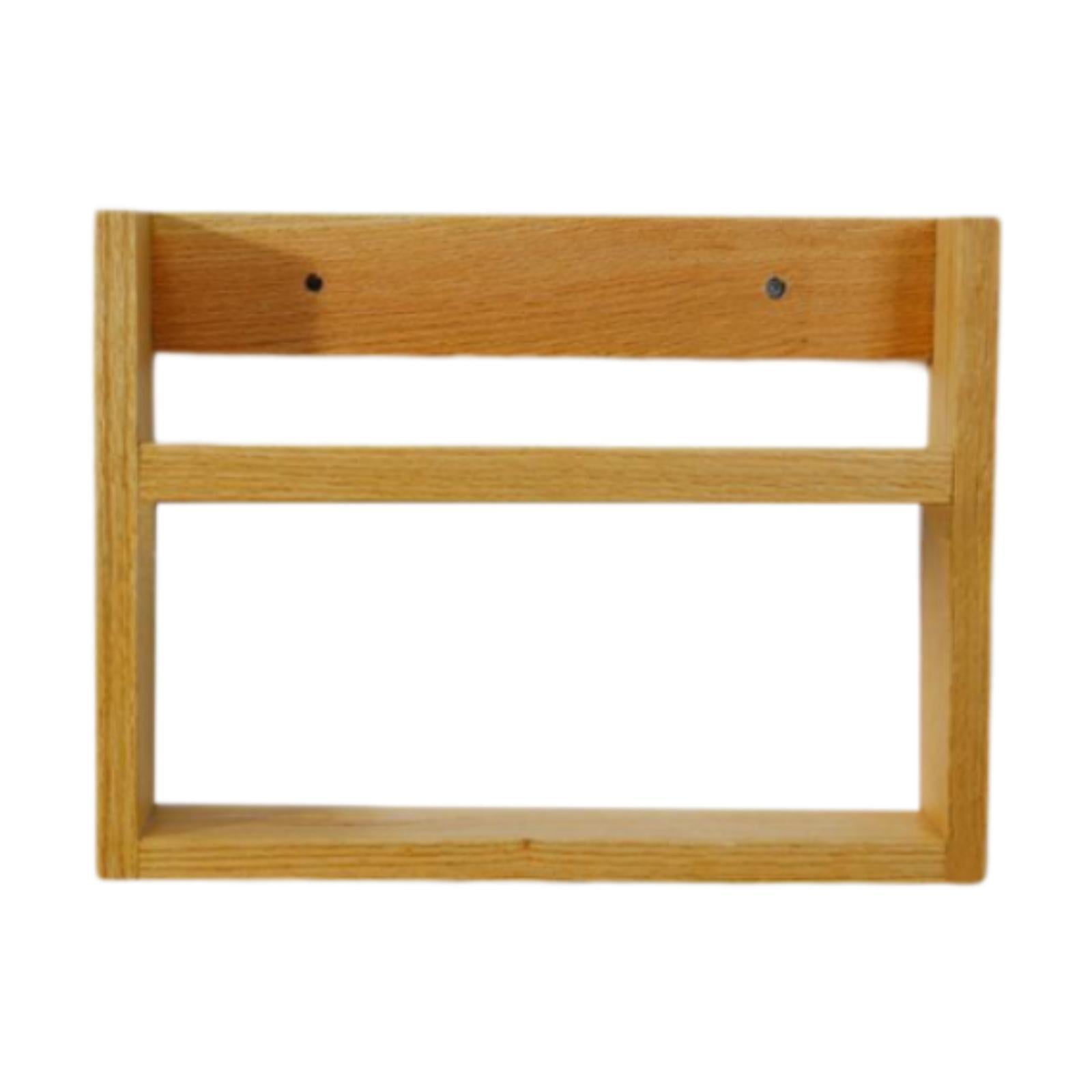 kowaku Wall Mounted Holder Brochure Holder Wall Shelf Wooden Display ...