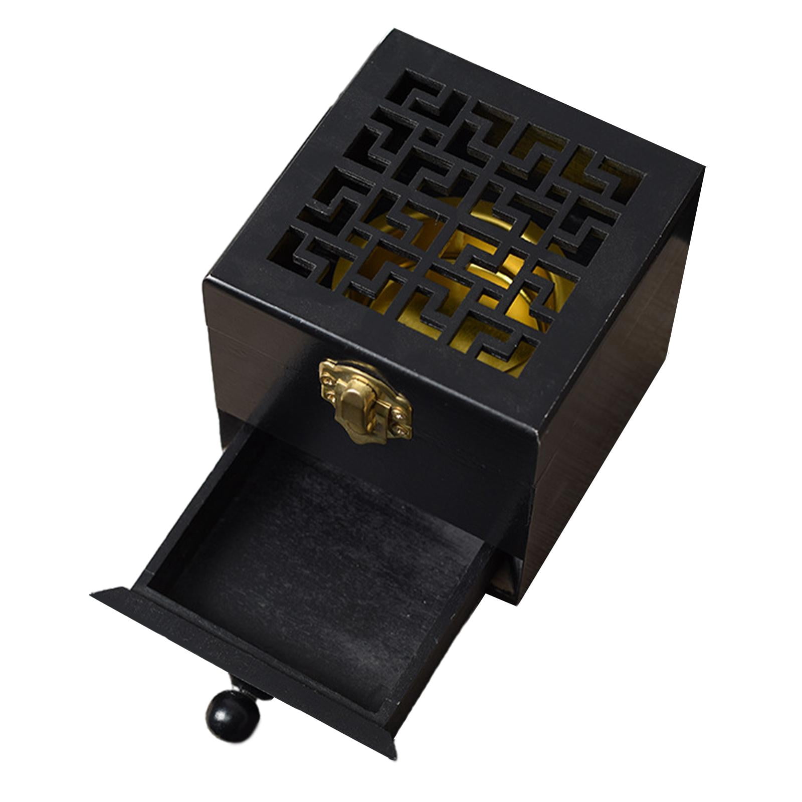 kowaku Wooden Cone Holder, Burner Box, Wooden Decoration with Drawer ...