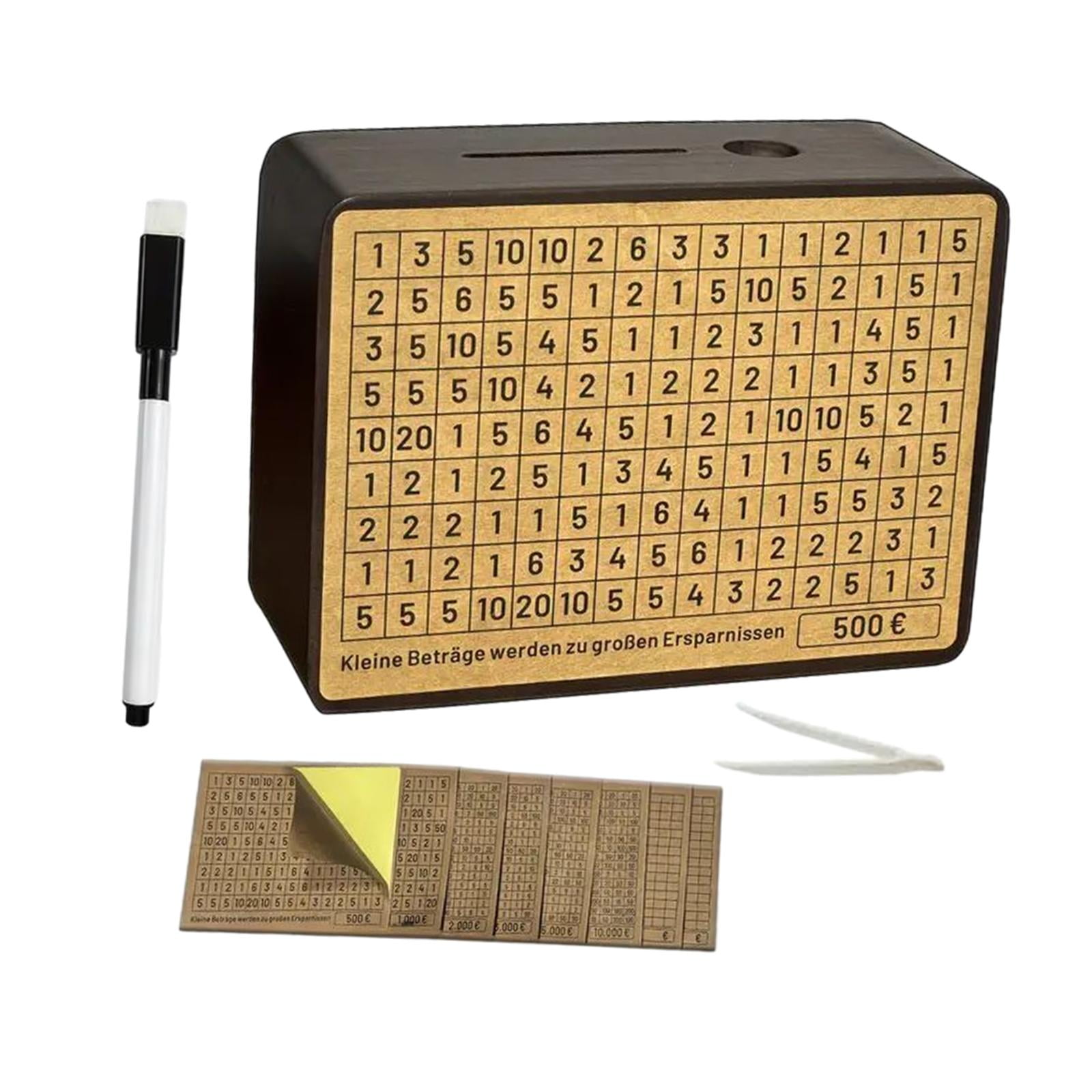 kowaku Wooden Money Box Change Box Bank Piggy Bank with Counter for ...