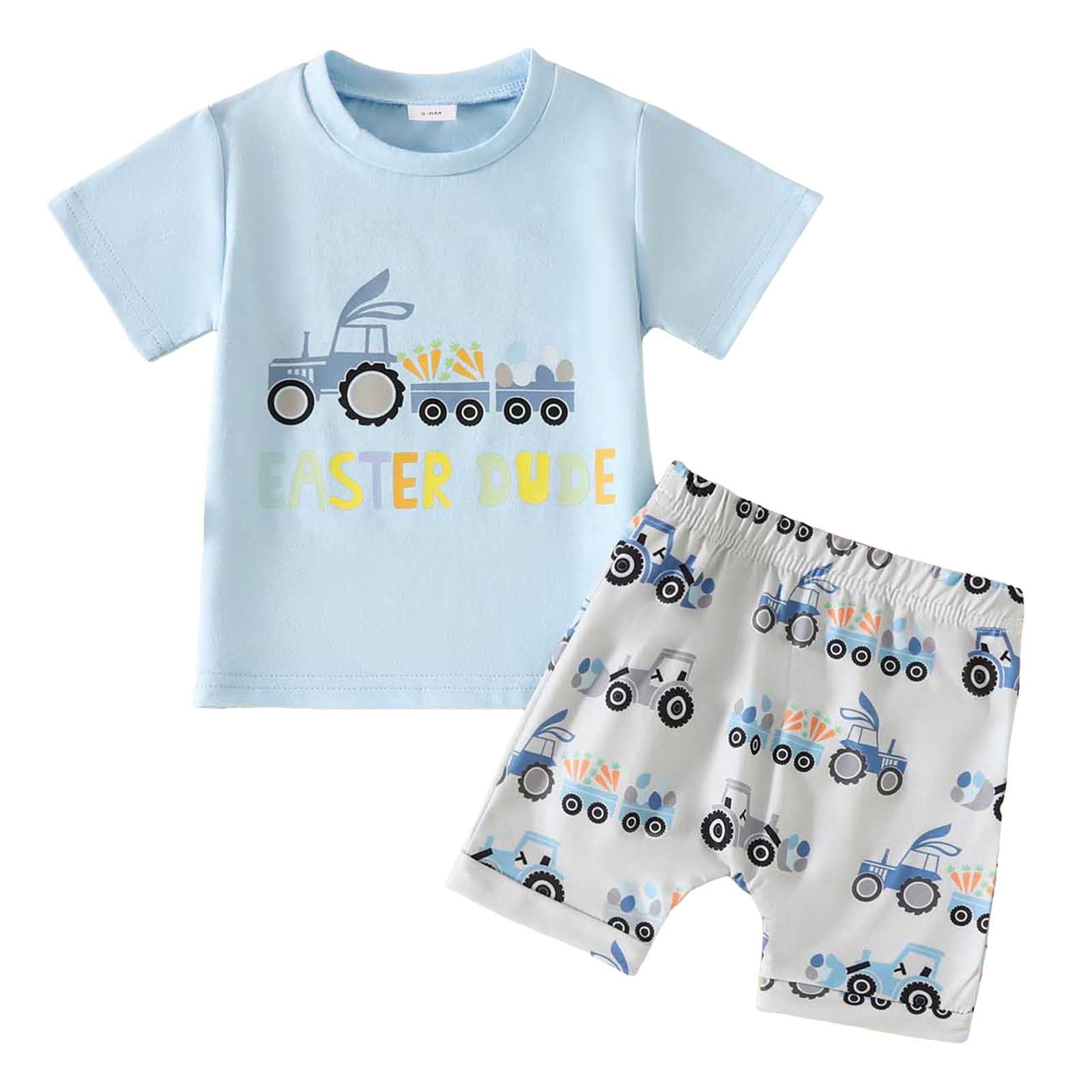 kpoplk Baby Boys' Summer Clothing Set with a Timeless Pattern, a ...