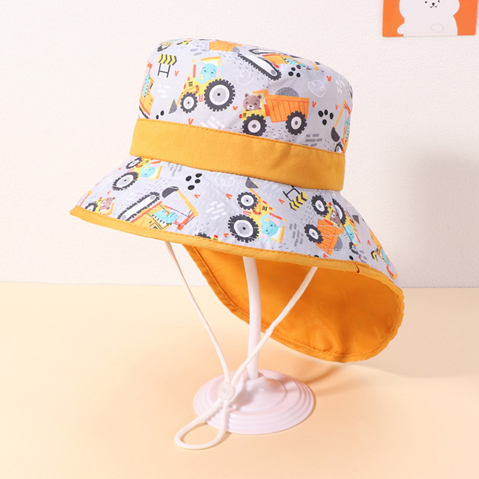 kpoplk Baby Hats 0-6 Months Kids Adjustable Chin Strap Sun Protection ...
