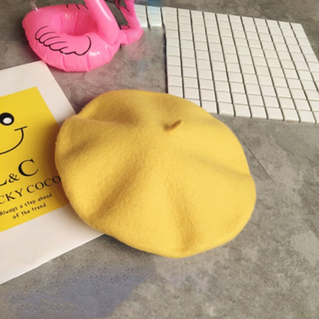 kpoplk Baby Hats 12-18 Months Girls Children Retro Wrap Hat wool Scarf ...