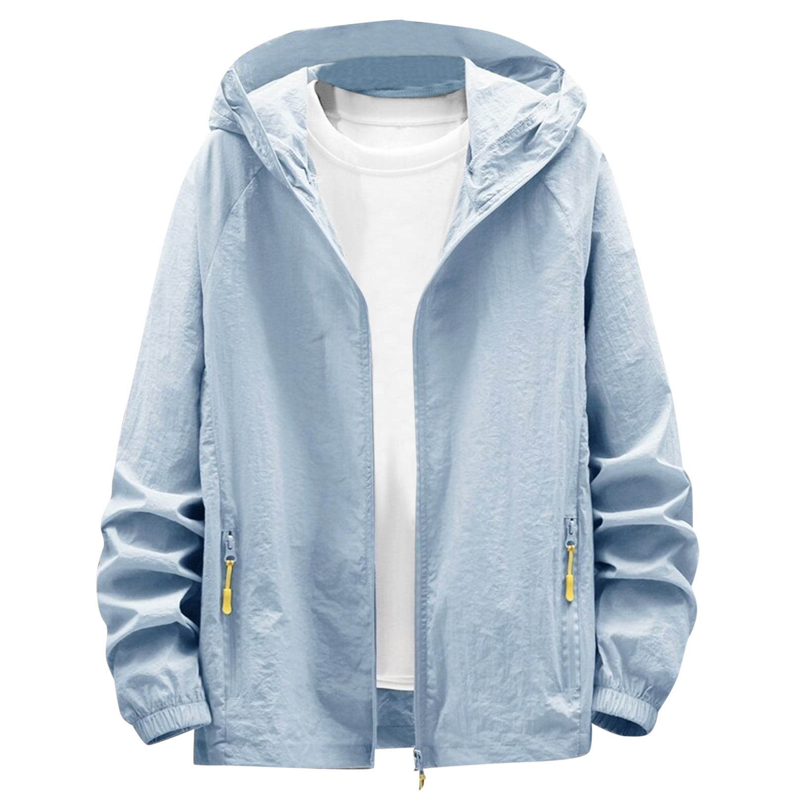 kpoplk Big and Tall Jackets for Men Male Spring and Summer Sunscreen ...