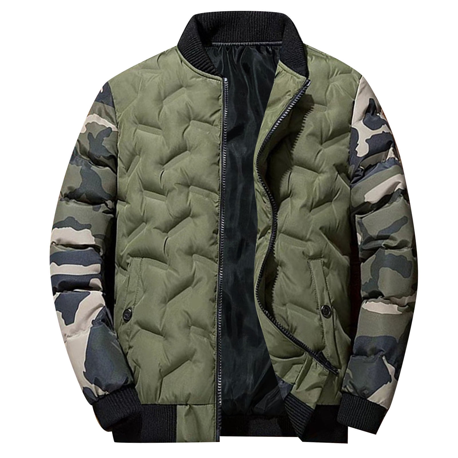 Kpoplk Jacket For Mens Autumn And Winter Fashion Casual Solid Color