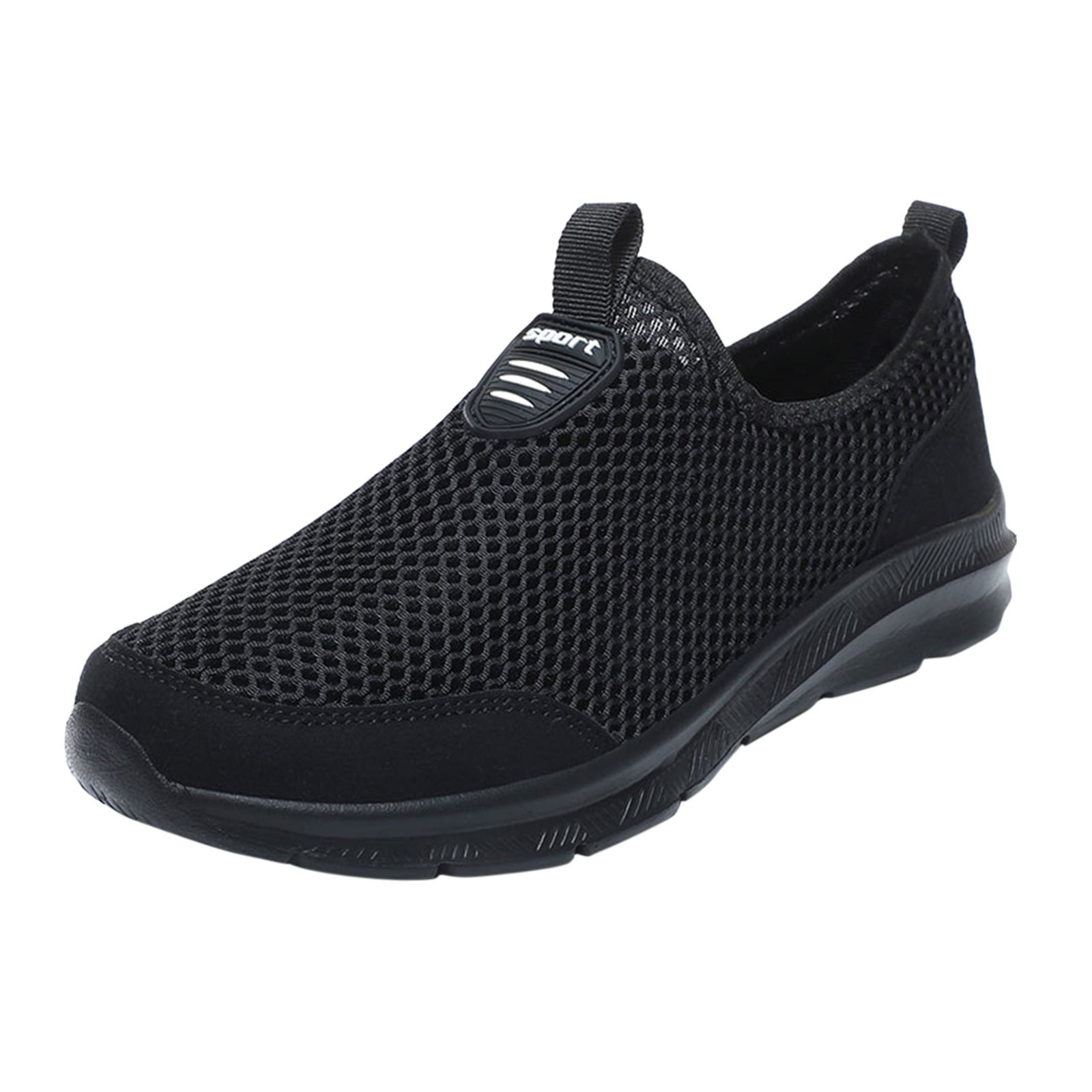 kpoplk Men's Breathable Mesh Slip-On Sneakers, Lightweight Running ...