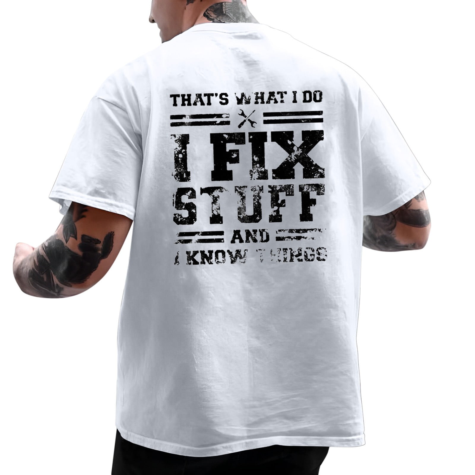 kpoplk Men's Short Sleeve Shirts Crewneck Printed Casual Muscle Fitness ...