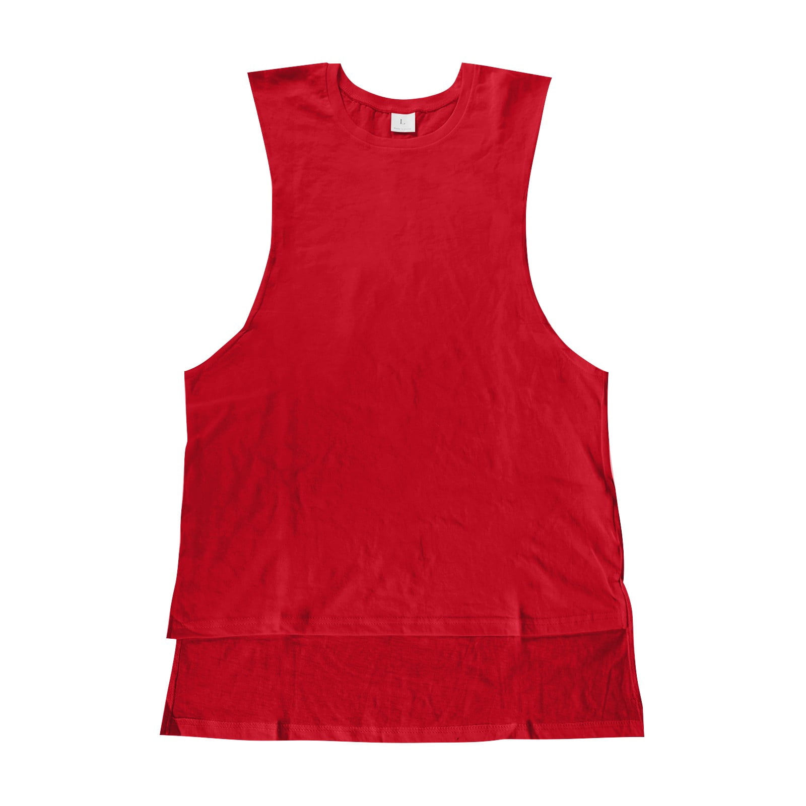 kpoplk Men's Sleeveless Muscle Stringer Tank Top Cut Open Gym Training ...