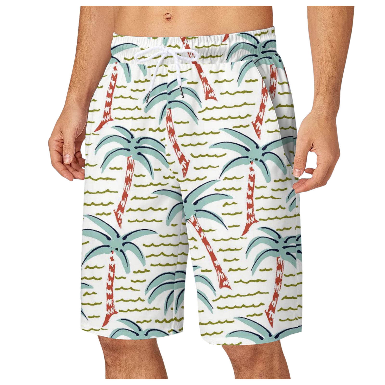 kpoplk Men's Swim Trunk with Liner Bathing Suit Quick Dry Swim Shorts ...