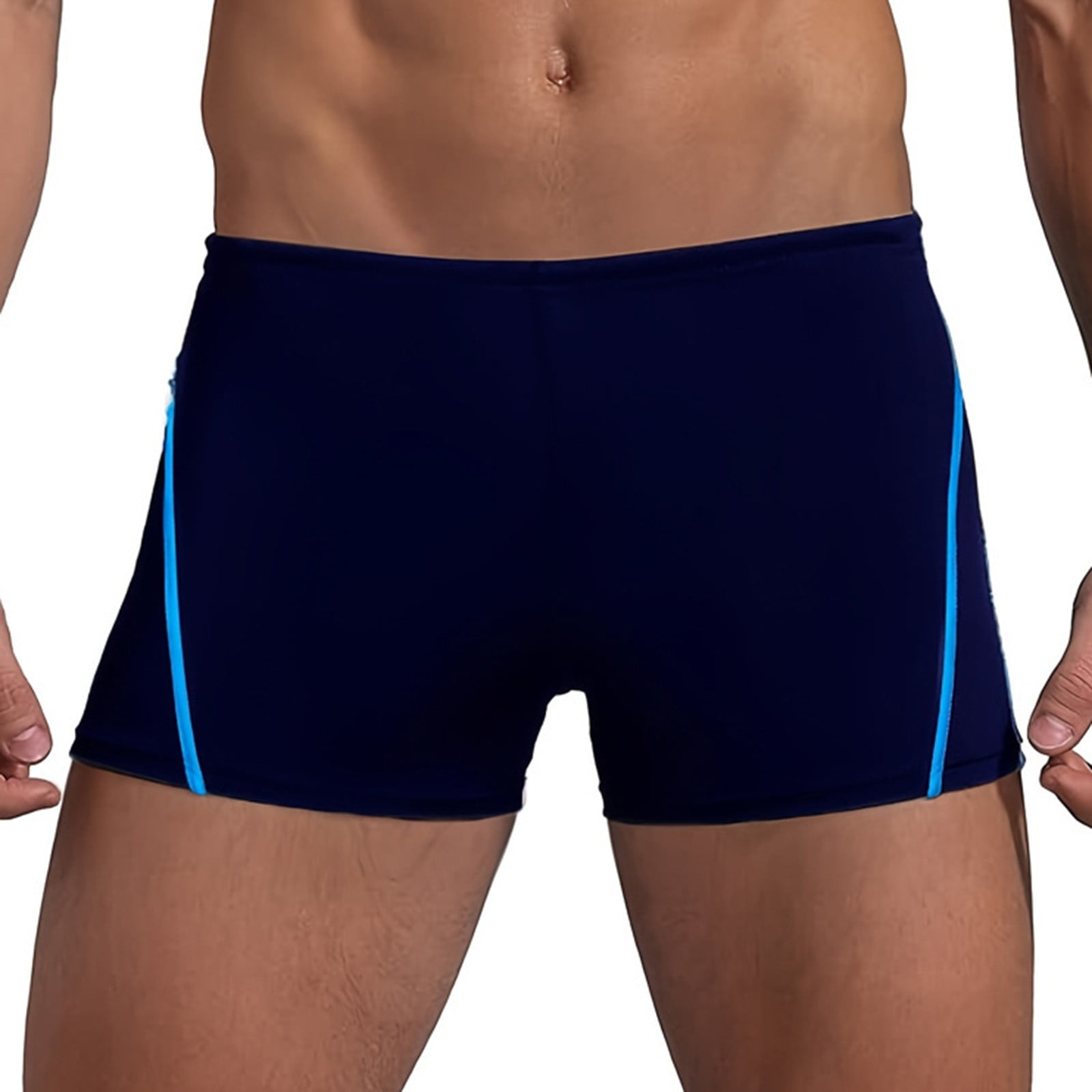 Kpoplk Mens Swimsuit Trunks With Zipper Pockets Quick Dry Swimwear
