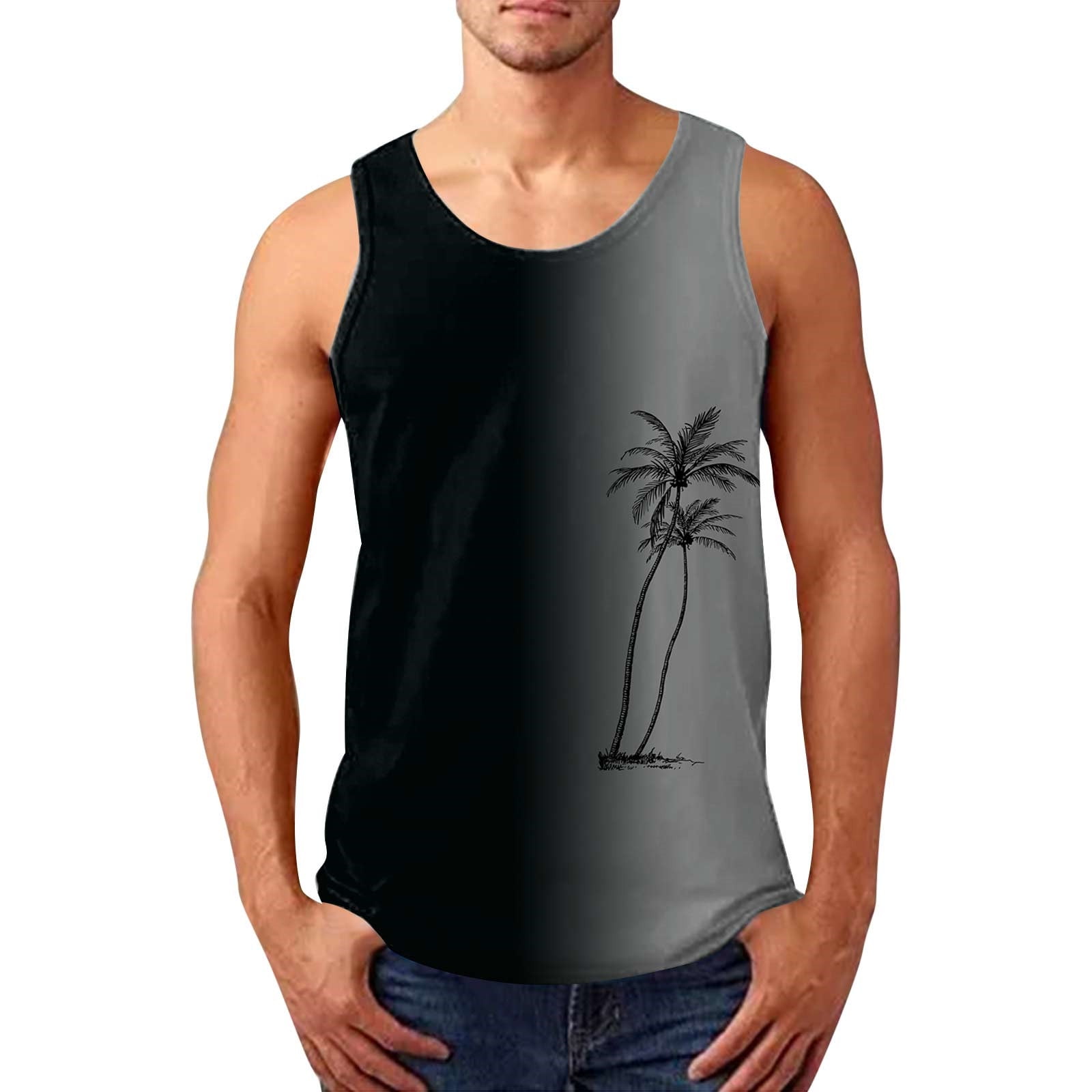 Kpoplk Mens Workout Tank Tops Sleeveless Gym Shirts Bodybuilding