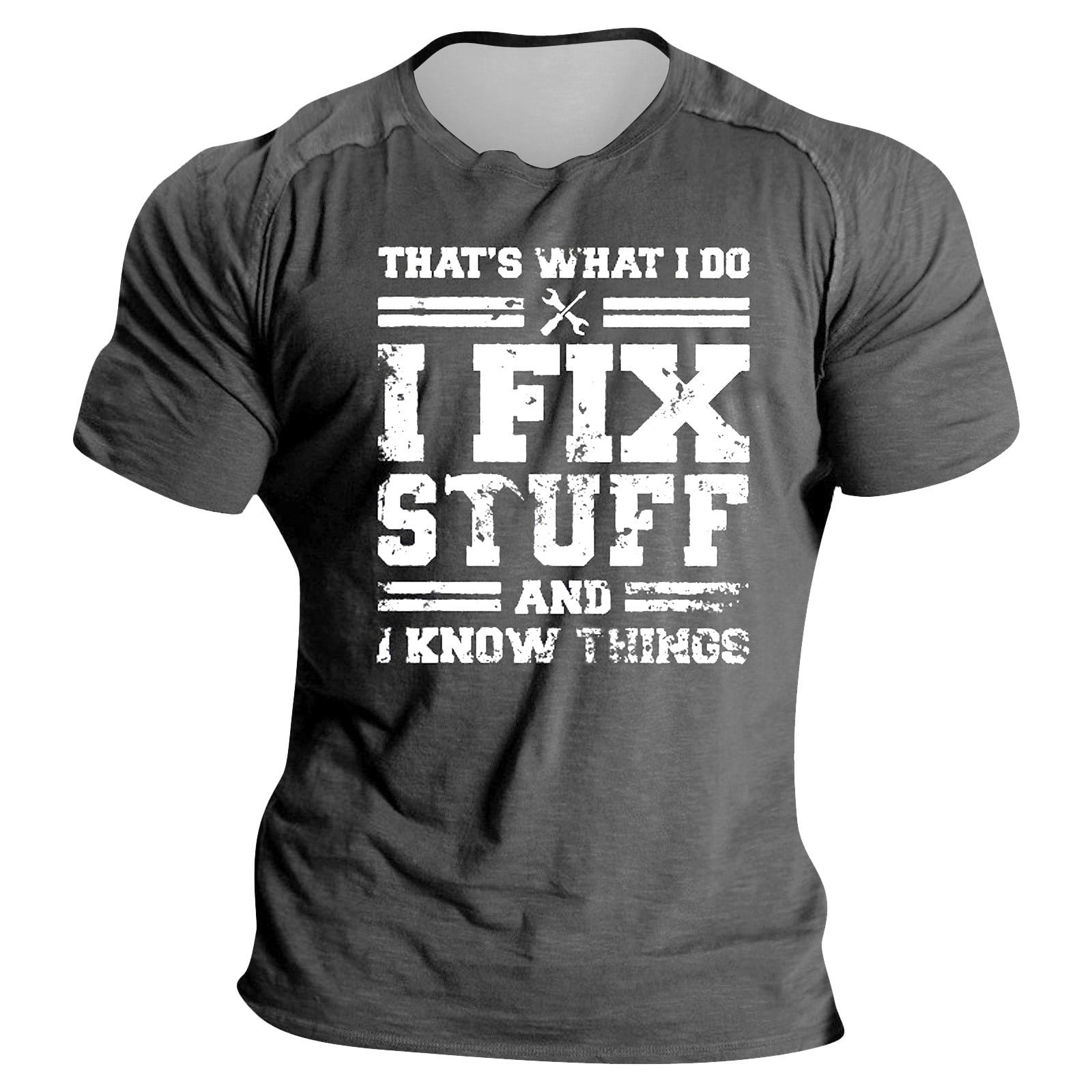 kpoplk Mens Summer Muscle Fitness Street Personality Crew Neck Short Sleeve T Shirt Thin Tee ...