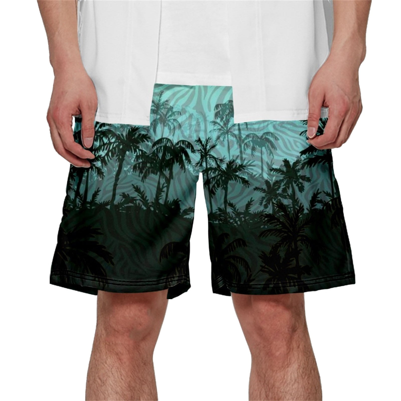 kpoplk Mens Sweat Shorts Above Knee Workout Gym Shorts Lounge Shorts ...