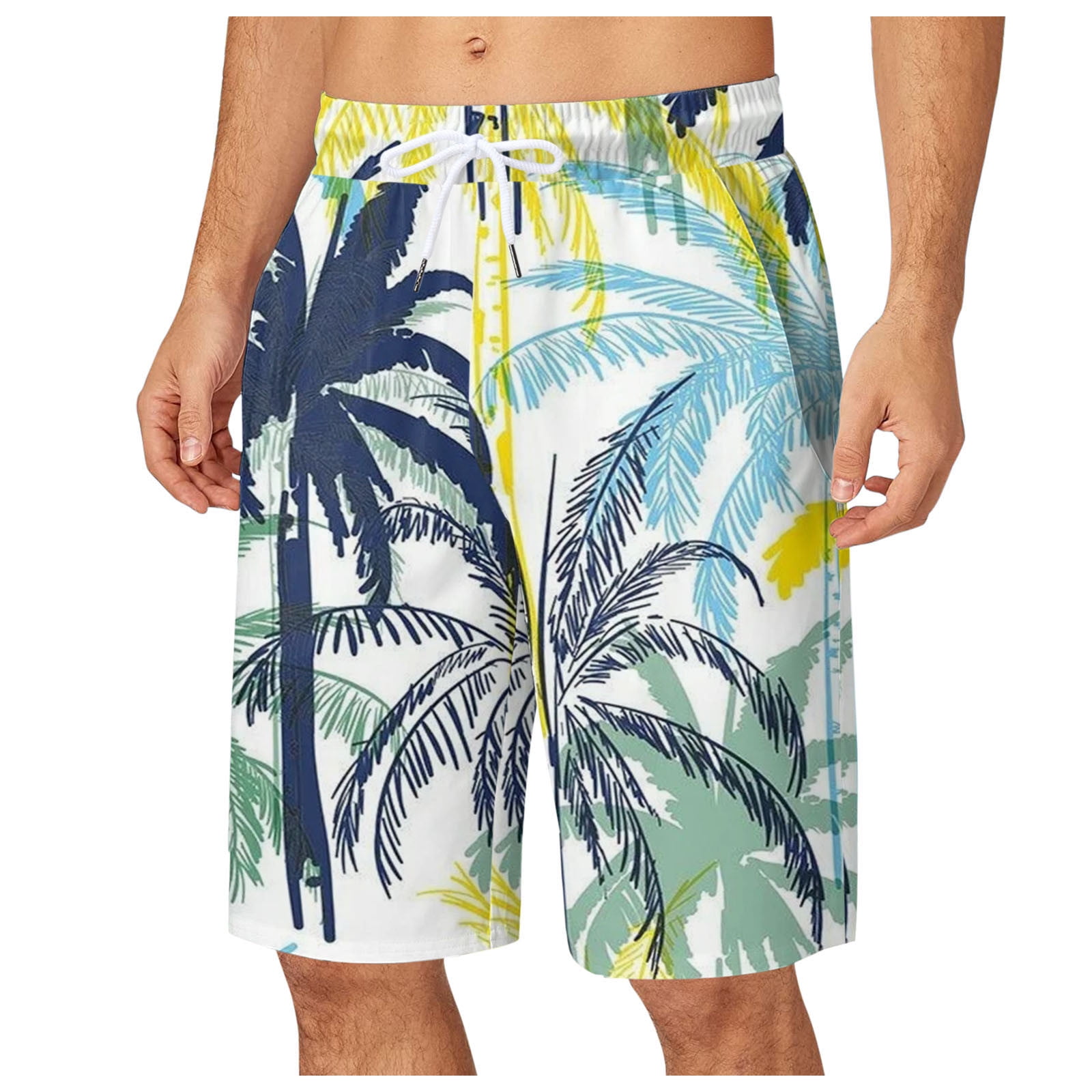 Kpoplk Mens Swim Trunks Mens Swimming Trunks Water Sports Tropical