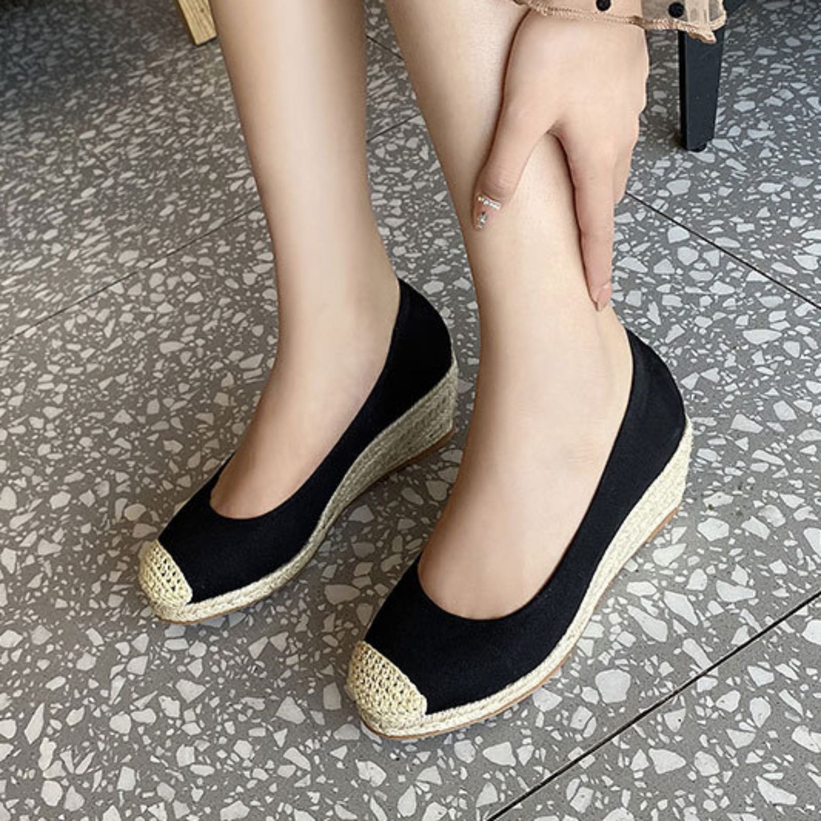 kpoplk Sandals For Women, Womens Ankle Stretch Elastic Strap Open Toe ...