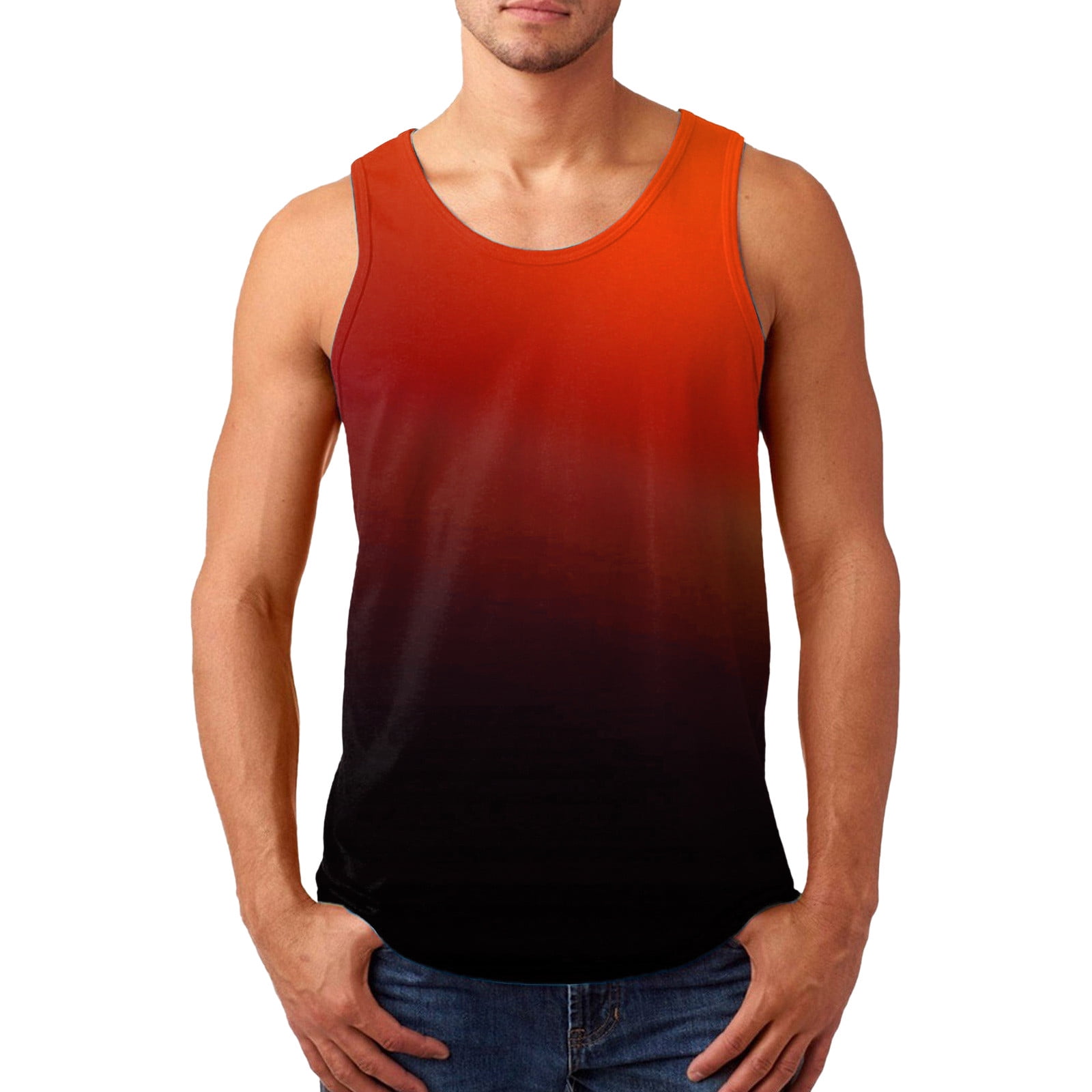 Kpoplk Workout Tank Tops For Men Muscle Gym Workout Shirt Gym
