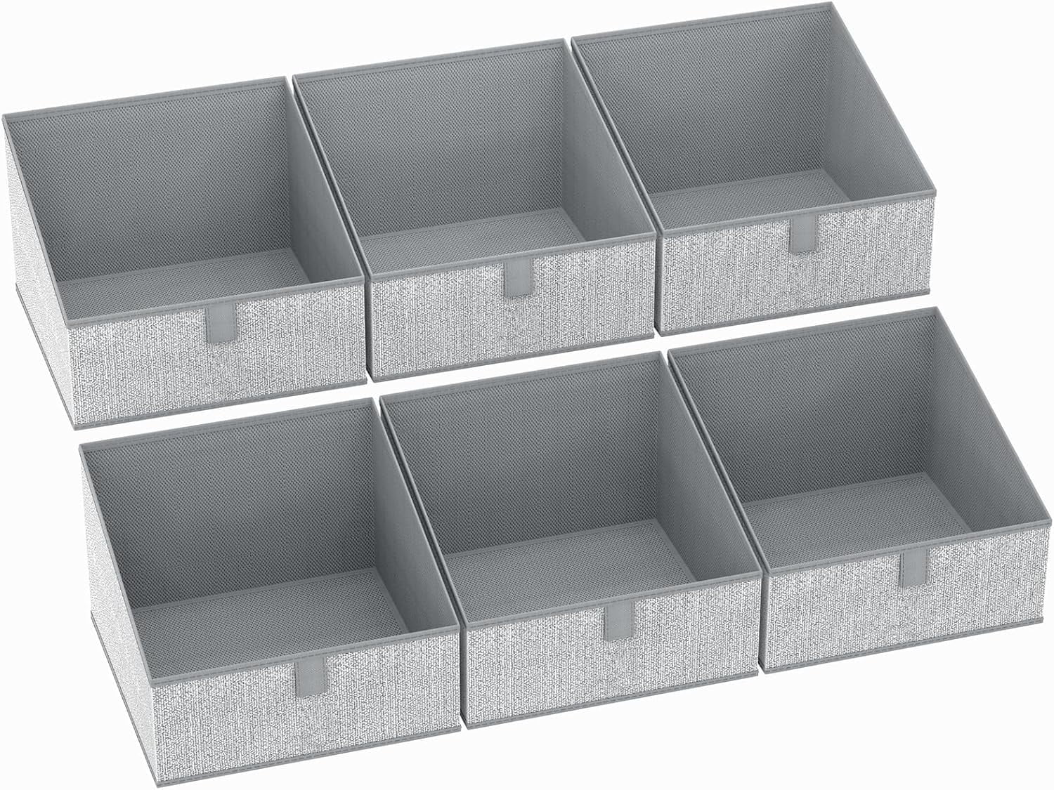 kqwxdrv Trapezoid Storage Bins for closet shelves Closet Organzier Bins ...