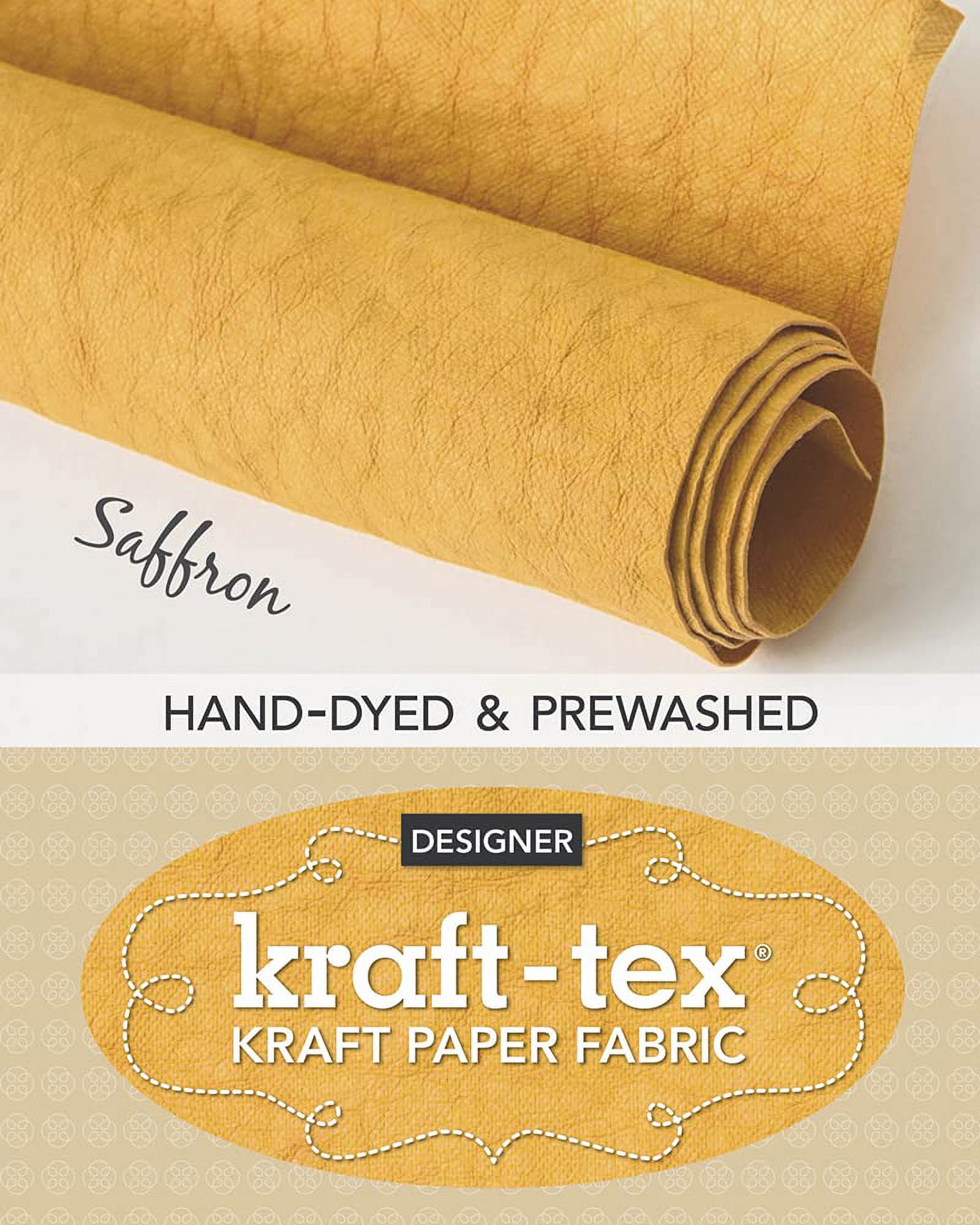 kraft-tex® Roll Saffron Hand-Dyed EC36 & Prewashed: Kraft Paper Fabric ...