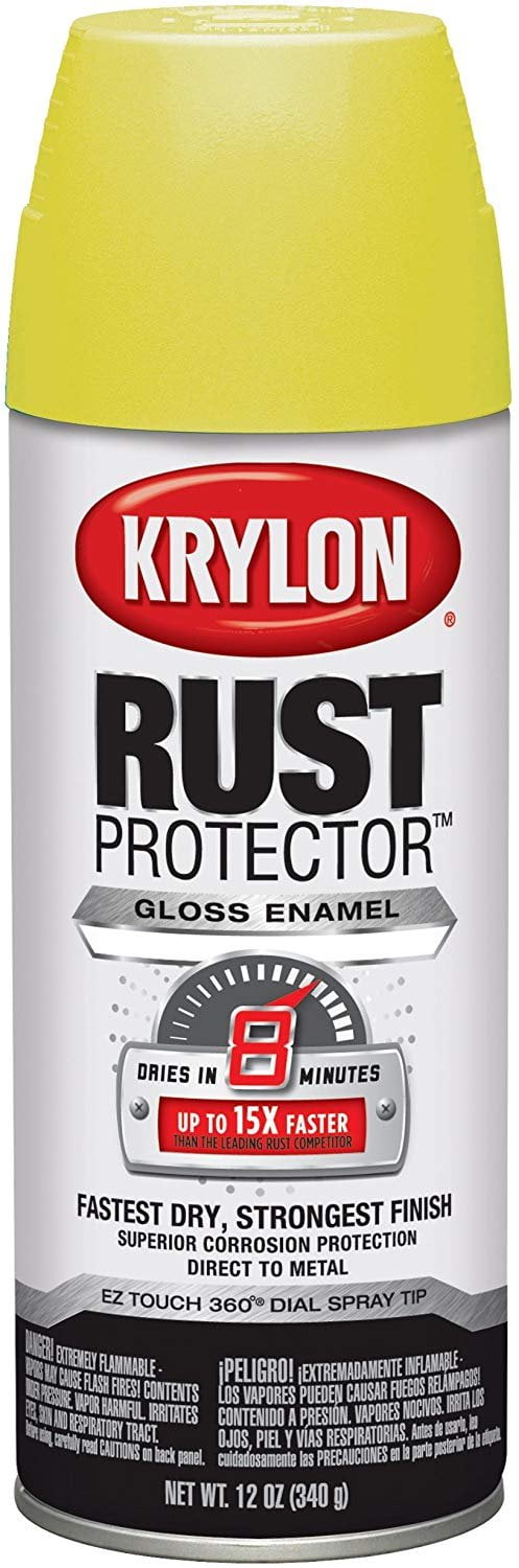 Krylon Rust Protector Enamel Spray Paint - Durable, Fast Drying - 12 oz ...