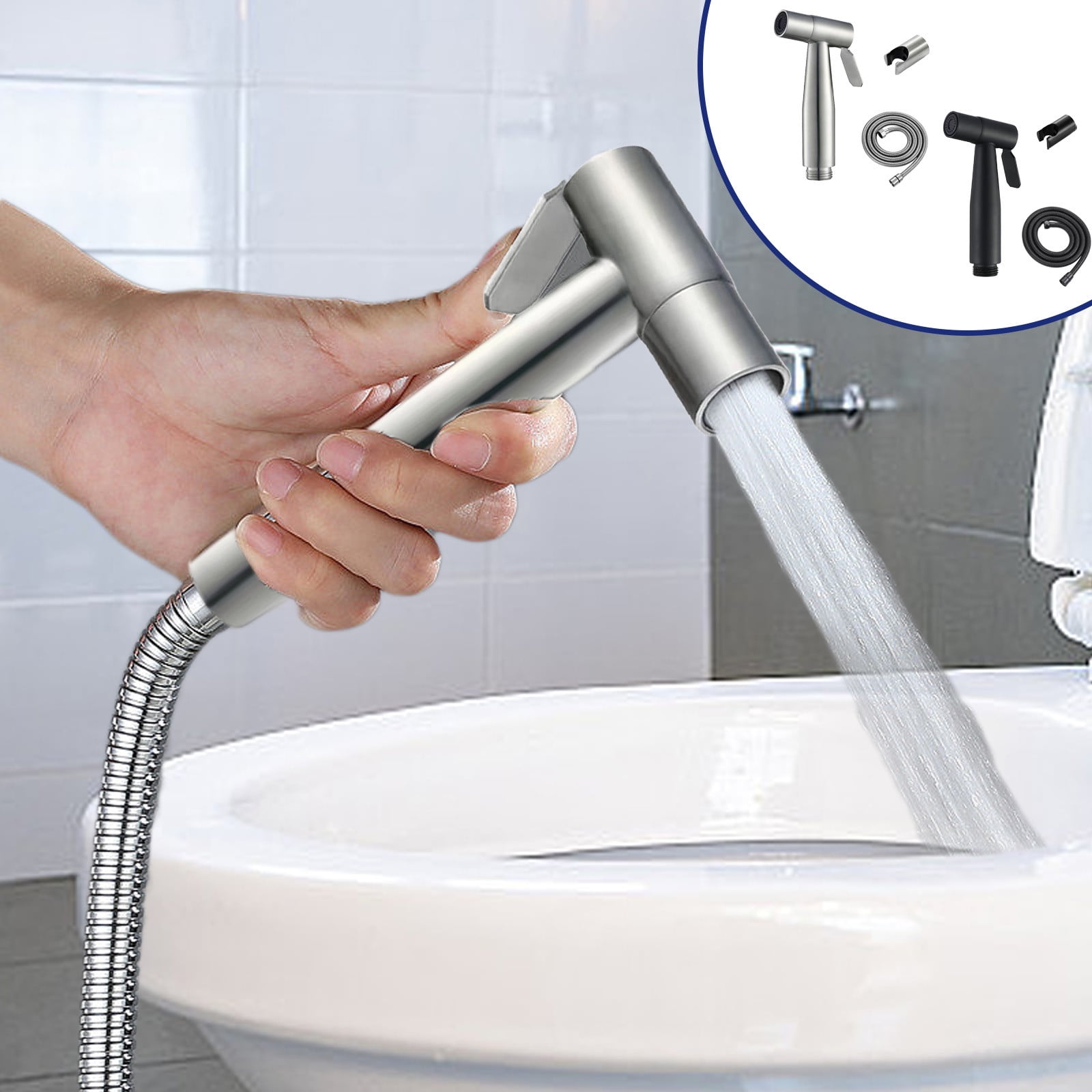 kttectoa Bidet Sprayer Handheld Bidet Sprayer 5FT Hose for Toilet ...