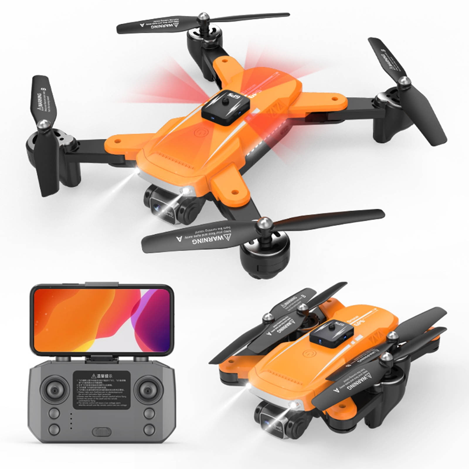 kttectoa Drones Gifts 4K Camera RC Drone Camera 360º Obstacle Sensing ...