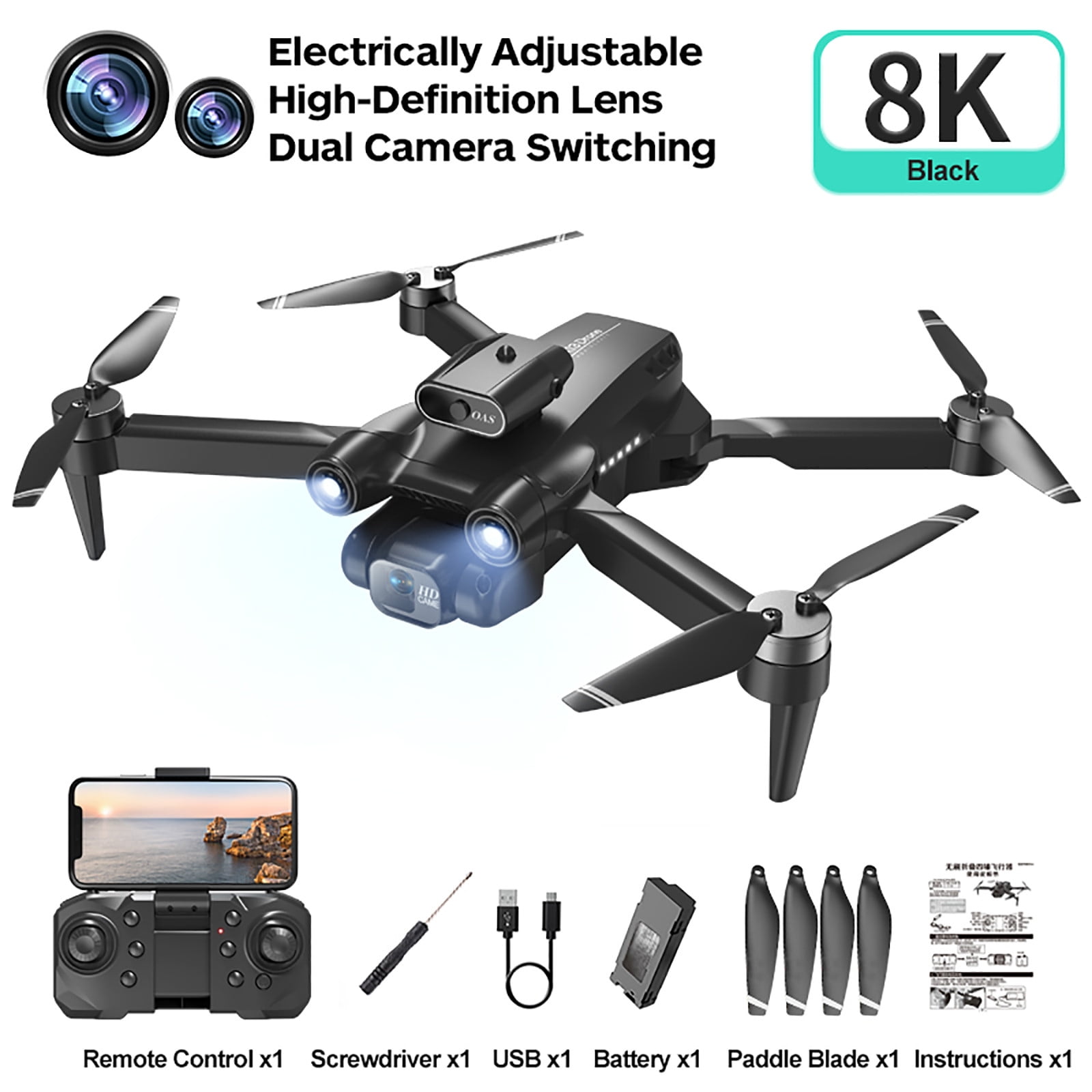 kttectoa Drones Gifts Brushless Drone High-definition Aerial ...