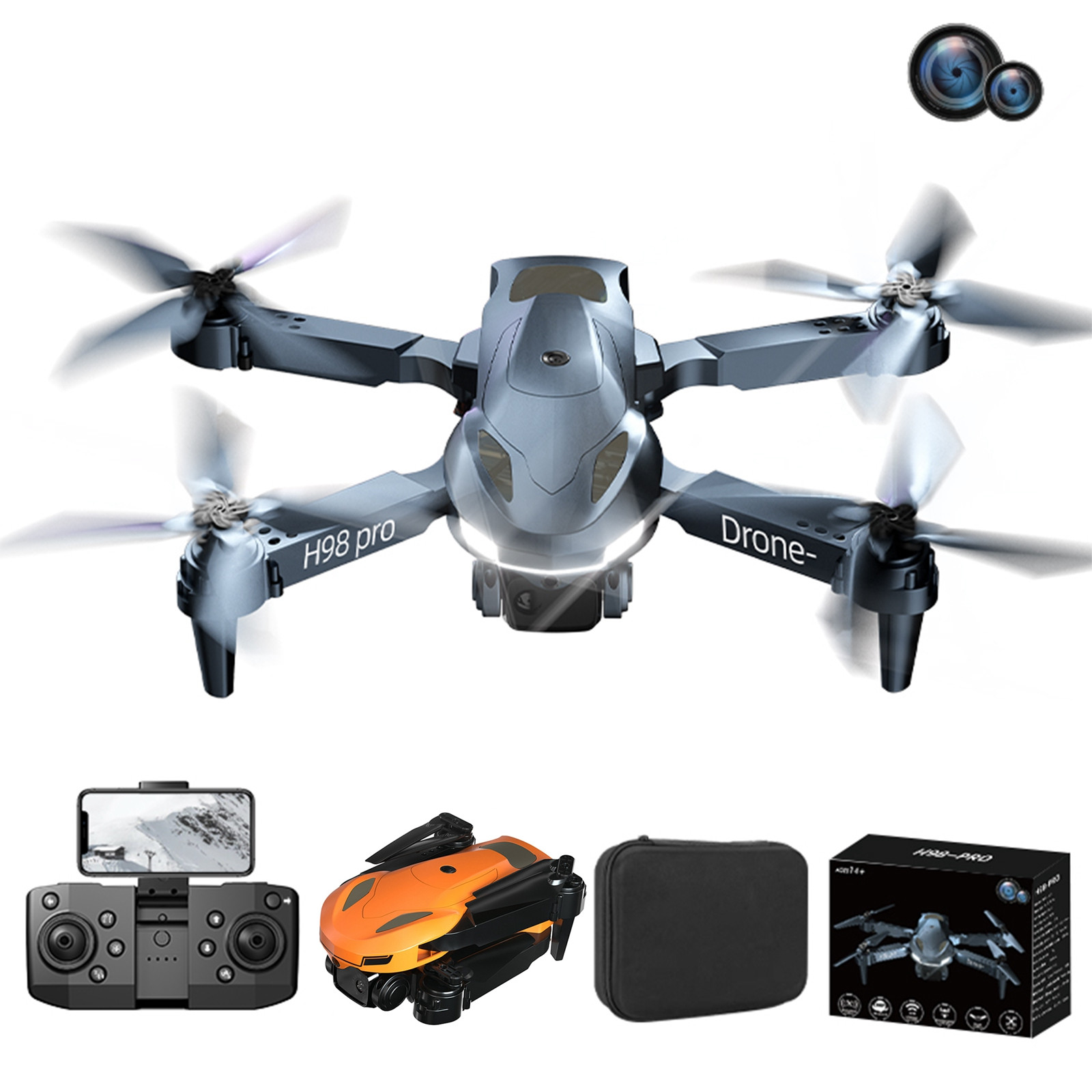 kttectoa Drones Gifts Drone with 1080P HD Fpv Camera Optical Fl-ow ...