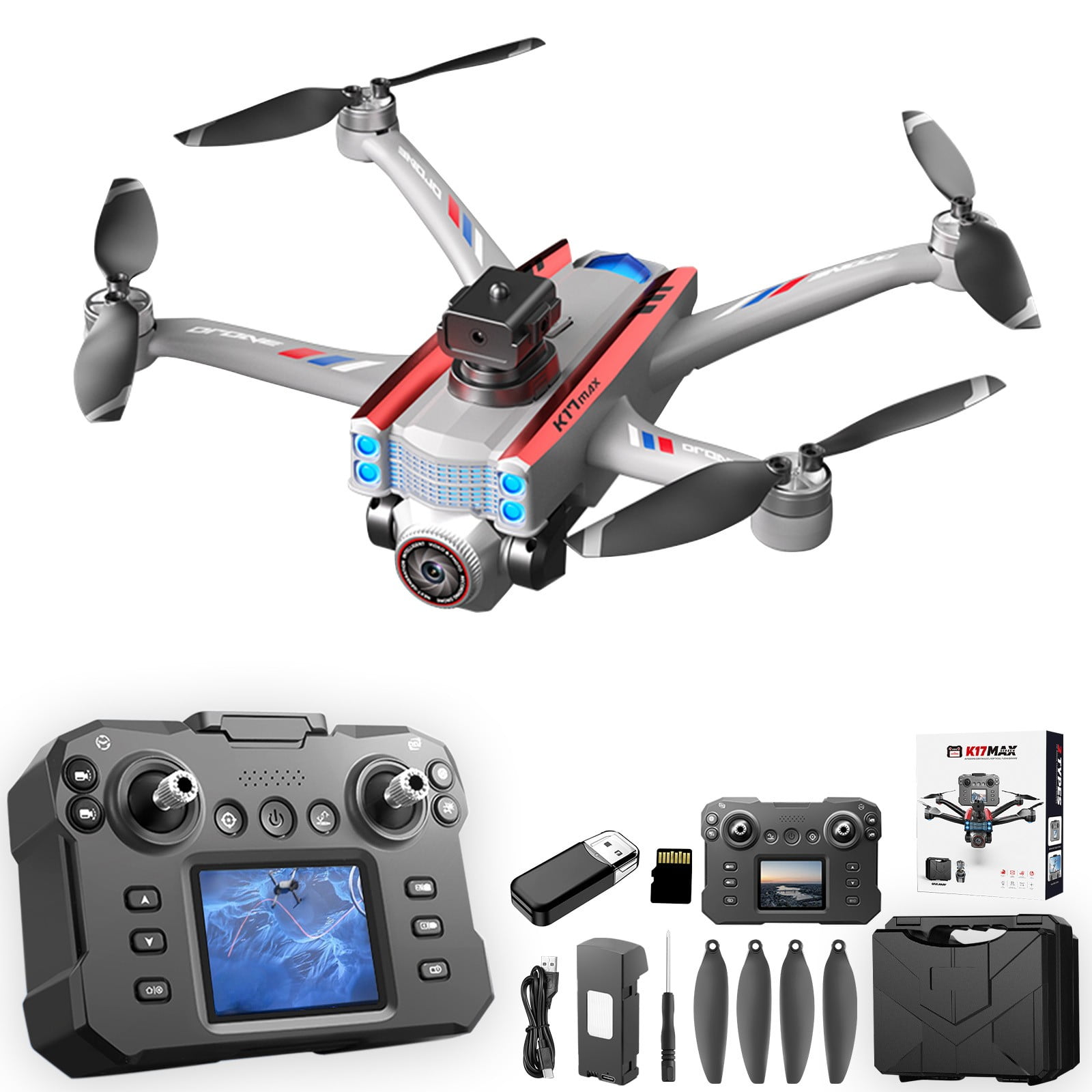 kttectoa Drones Gifts Drone with 1080P Screen Remote Control Brushless ...