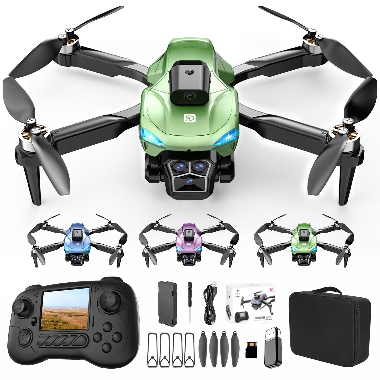 kttectoa Drones Gifts Drone with 1080P Screen Remote Control Brushless ...