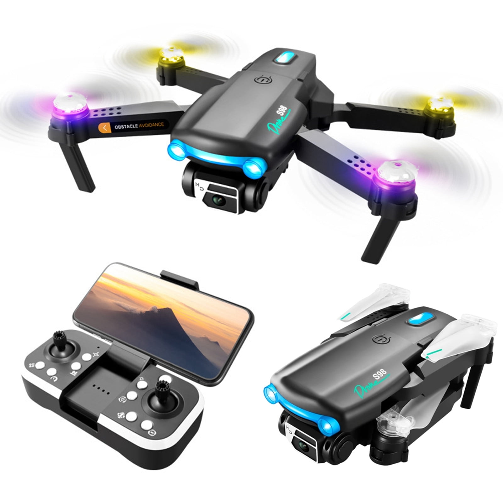 kttectoa Drones Gifts Drone with 4K HD Fpv Camera Optical Fl-ow ...