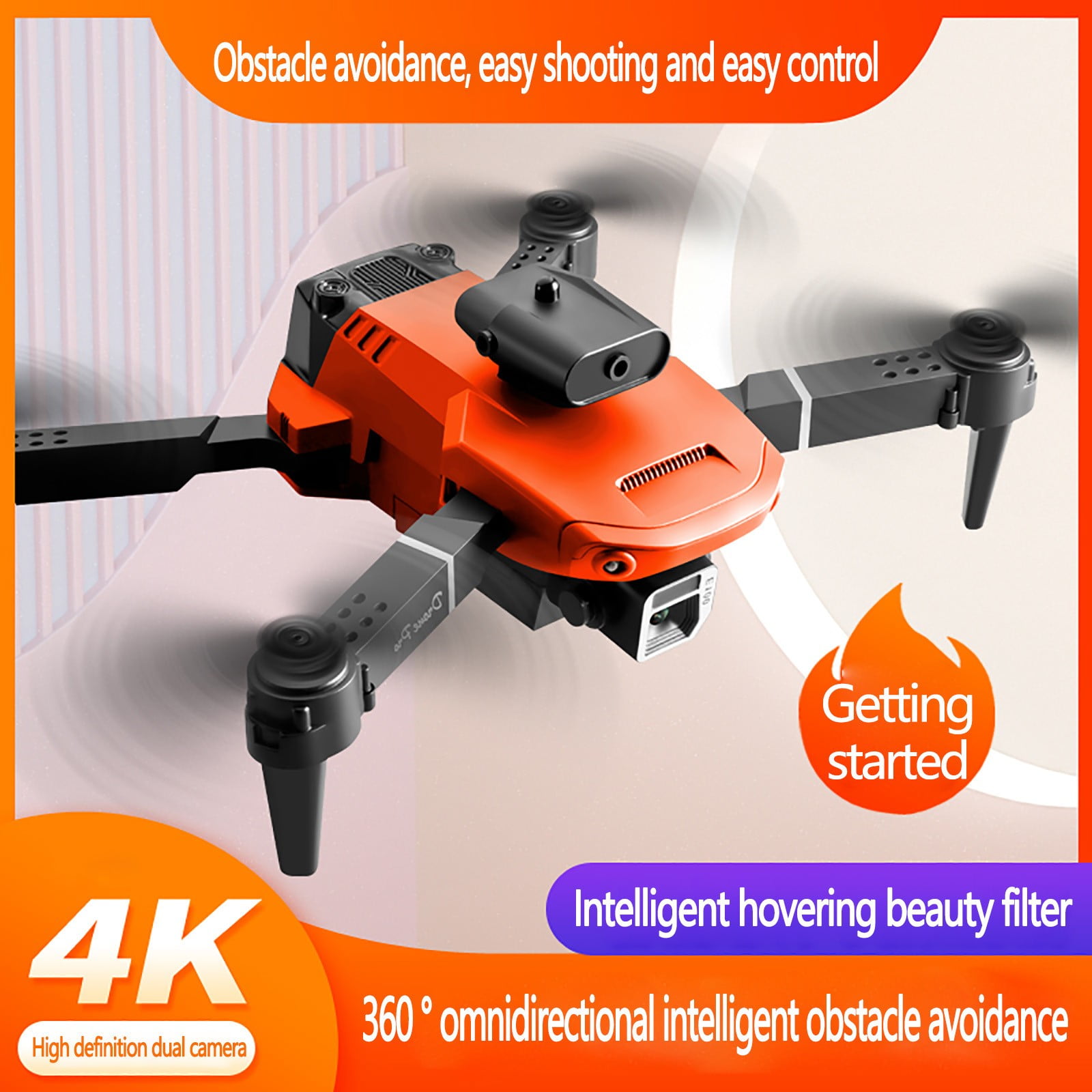 kttectoa Drones Gifts E100 UAV HD 4K Aerial Photography Dual Camera ...