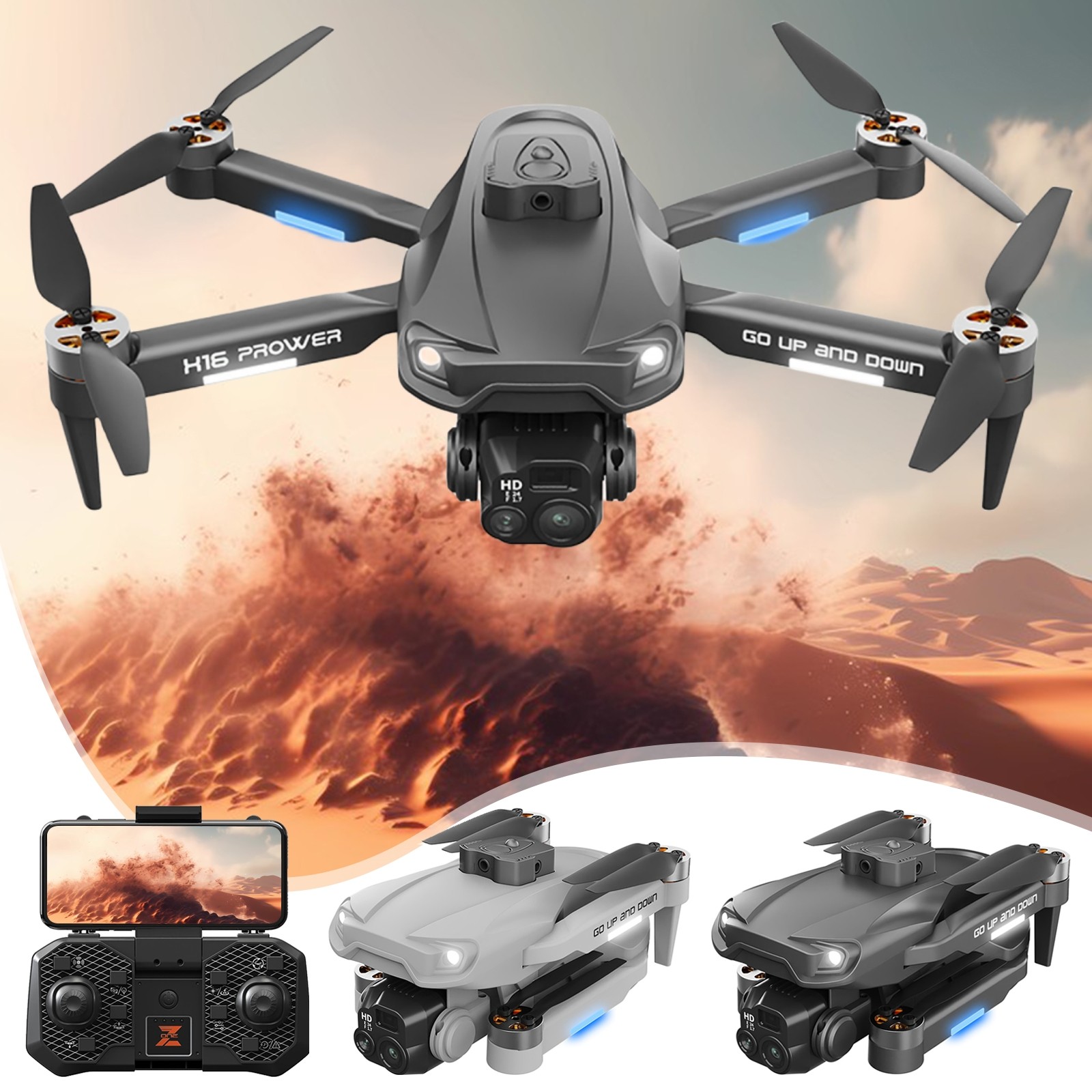 kttectoa Drones Gifts FPV Drone with Two Directions ESC Camera ...