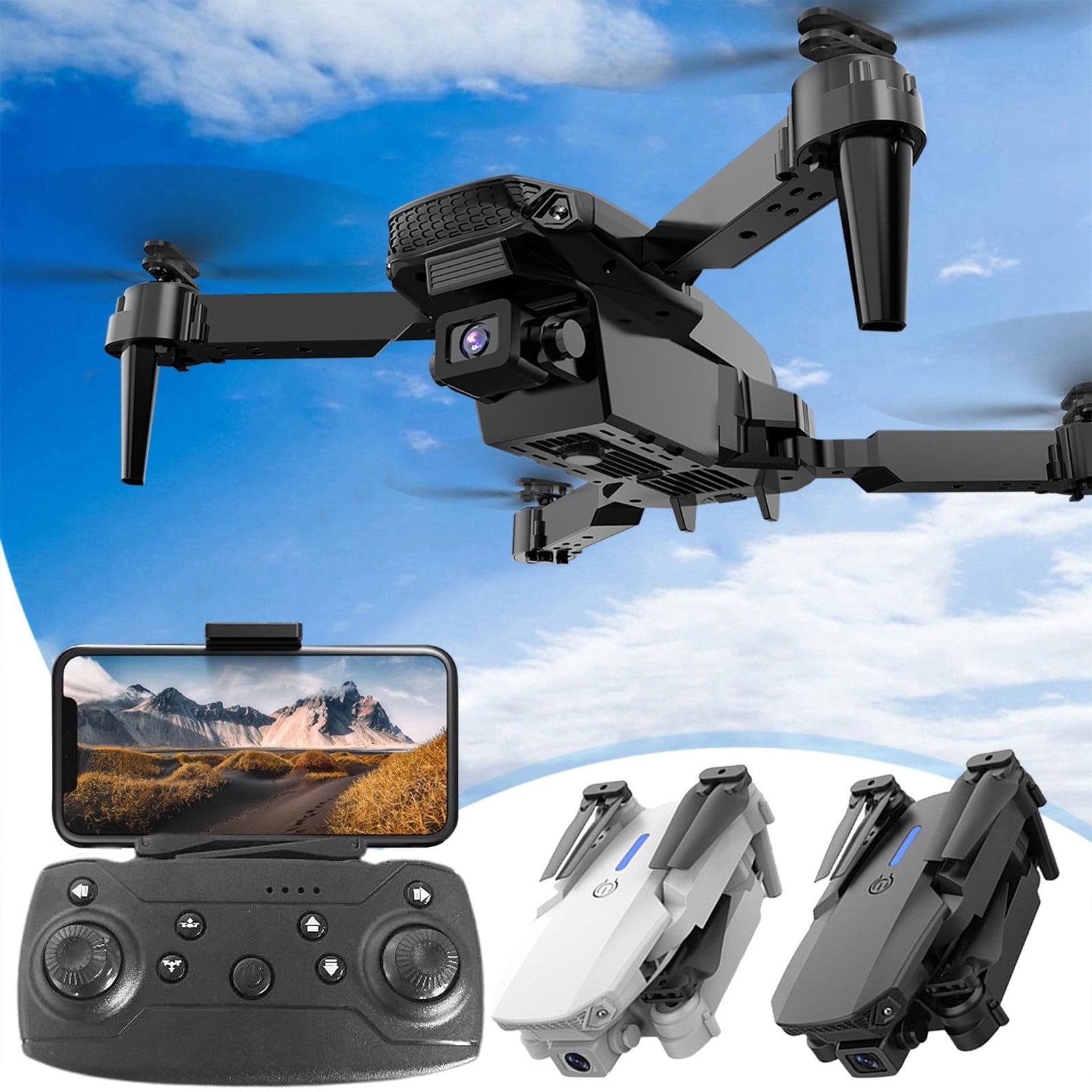 kttectoa Drones Gifts FPV Drone with 1080P Camera.4G WIFI FPV ...