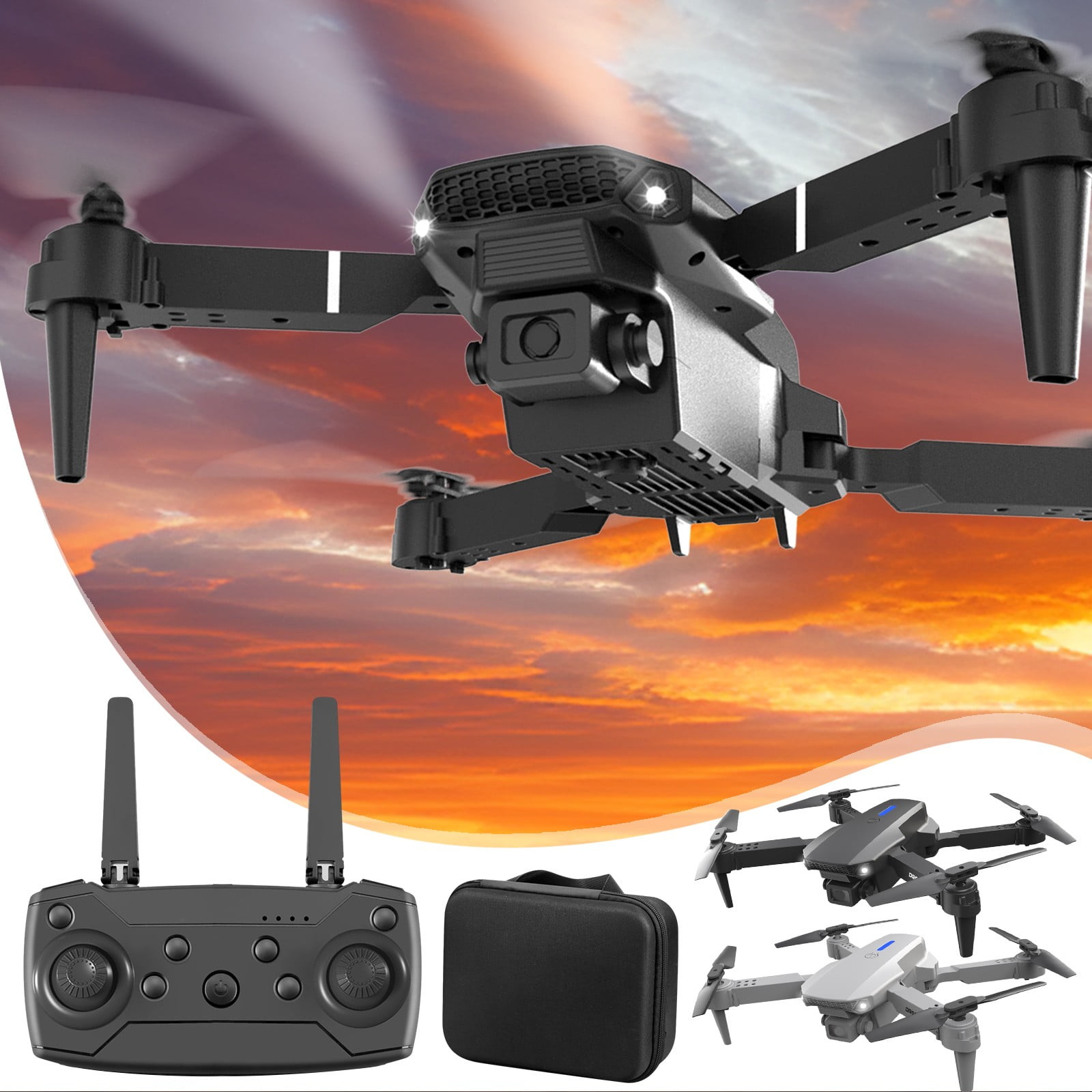 kttectoa Drones Gifts Folding Drone Fixed Altitude Aircraft Remote ...