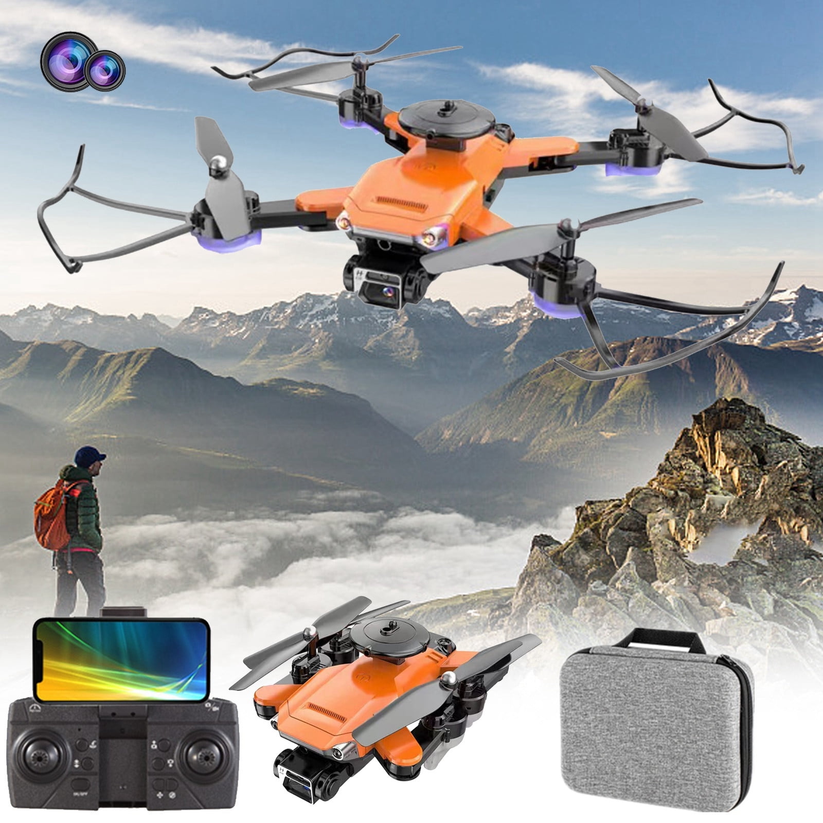 kttectoa Drones Gifts Obstacle Avoidance Drone with 4K HD Fpv Camera ...