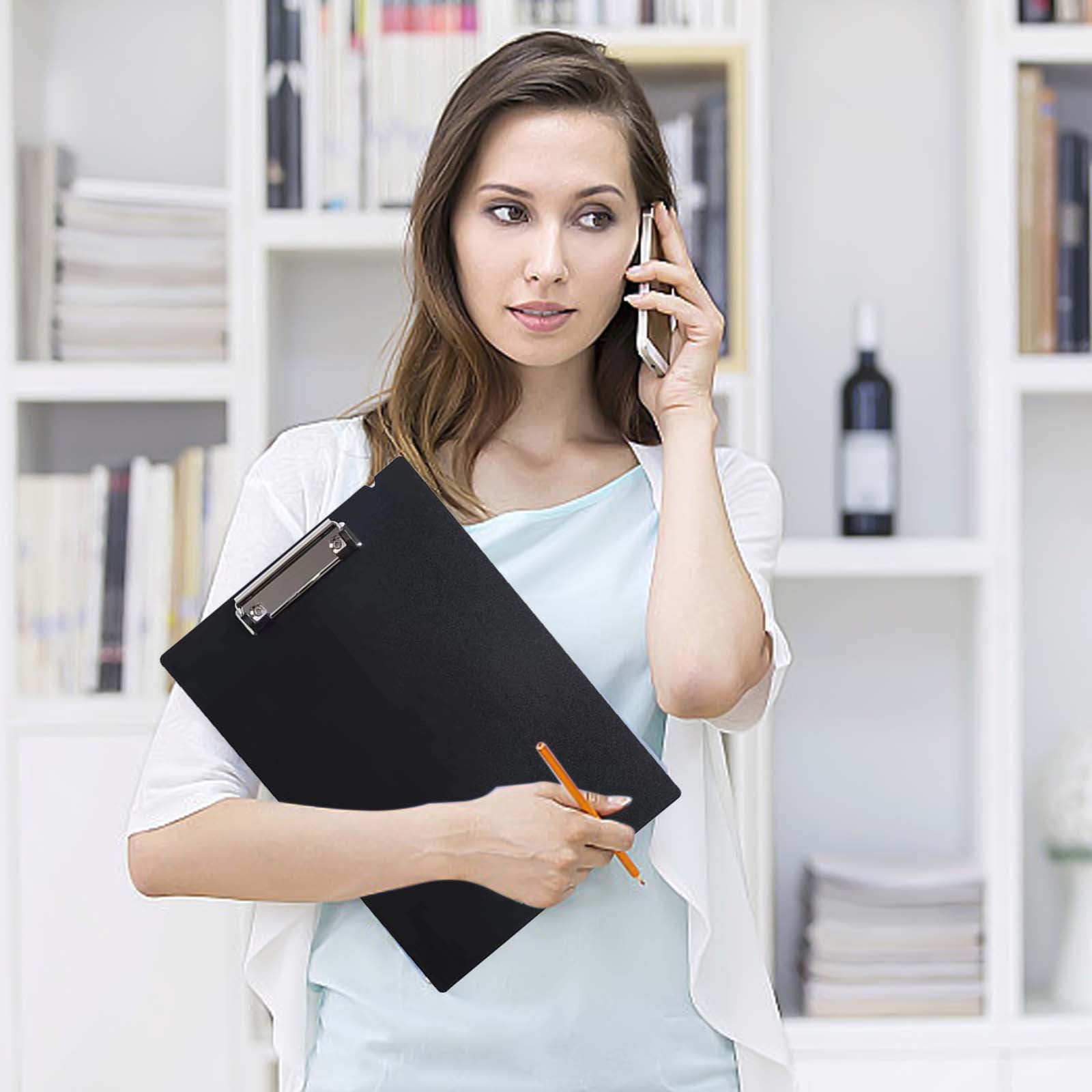 kttectoa Folders File Folders Plastic A4 Folder Board with Clip for ...