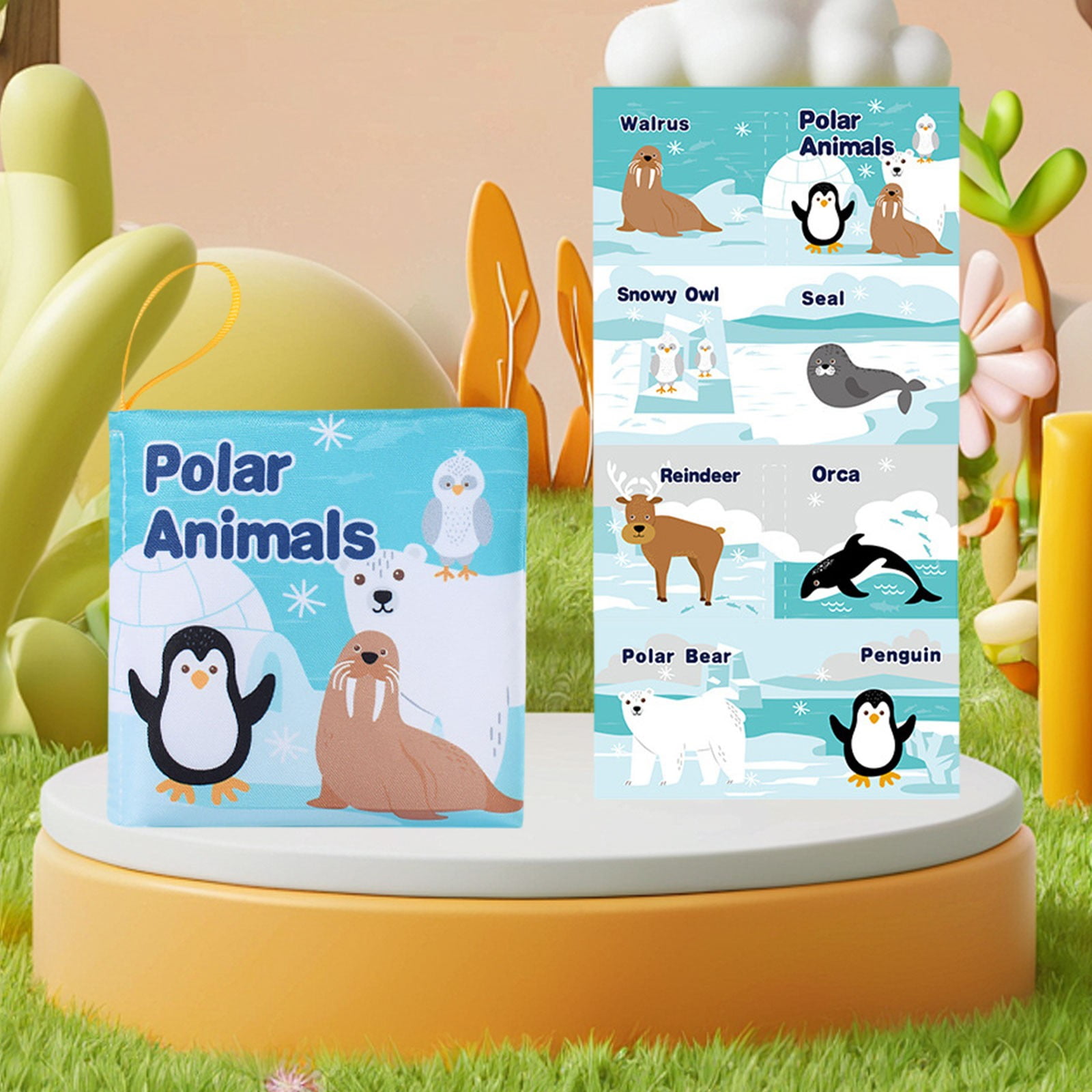 kttectoa Kids Toys Gifts Toy Fabric Book with Crinkle Sound Safe Chew ...