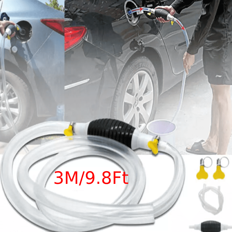 kuabohui 3M Transfer Siphon Pump Gasoline Siphone Hose Oil Water Fuel ...