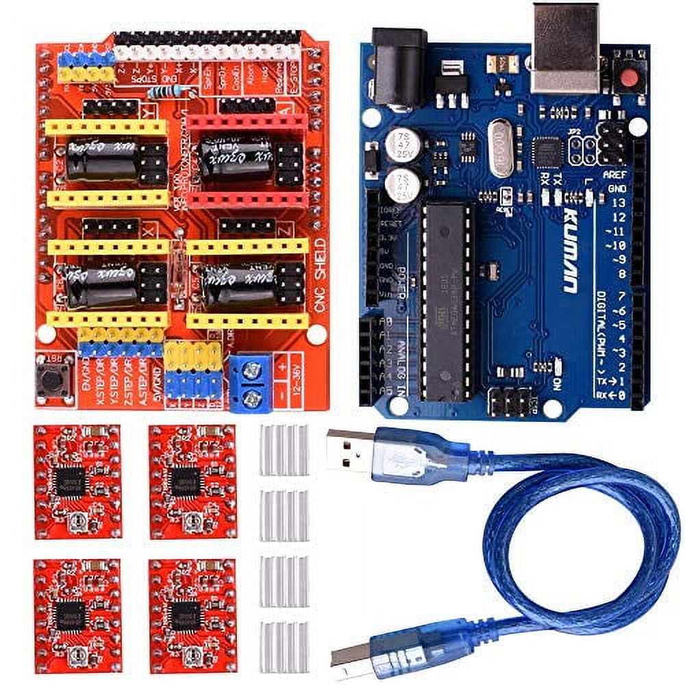 for Arduino kuman CNC Shield Expansion Board V3.0 +UNO R3 Board + A4988 ...