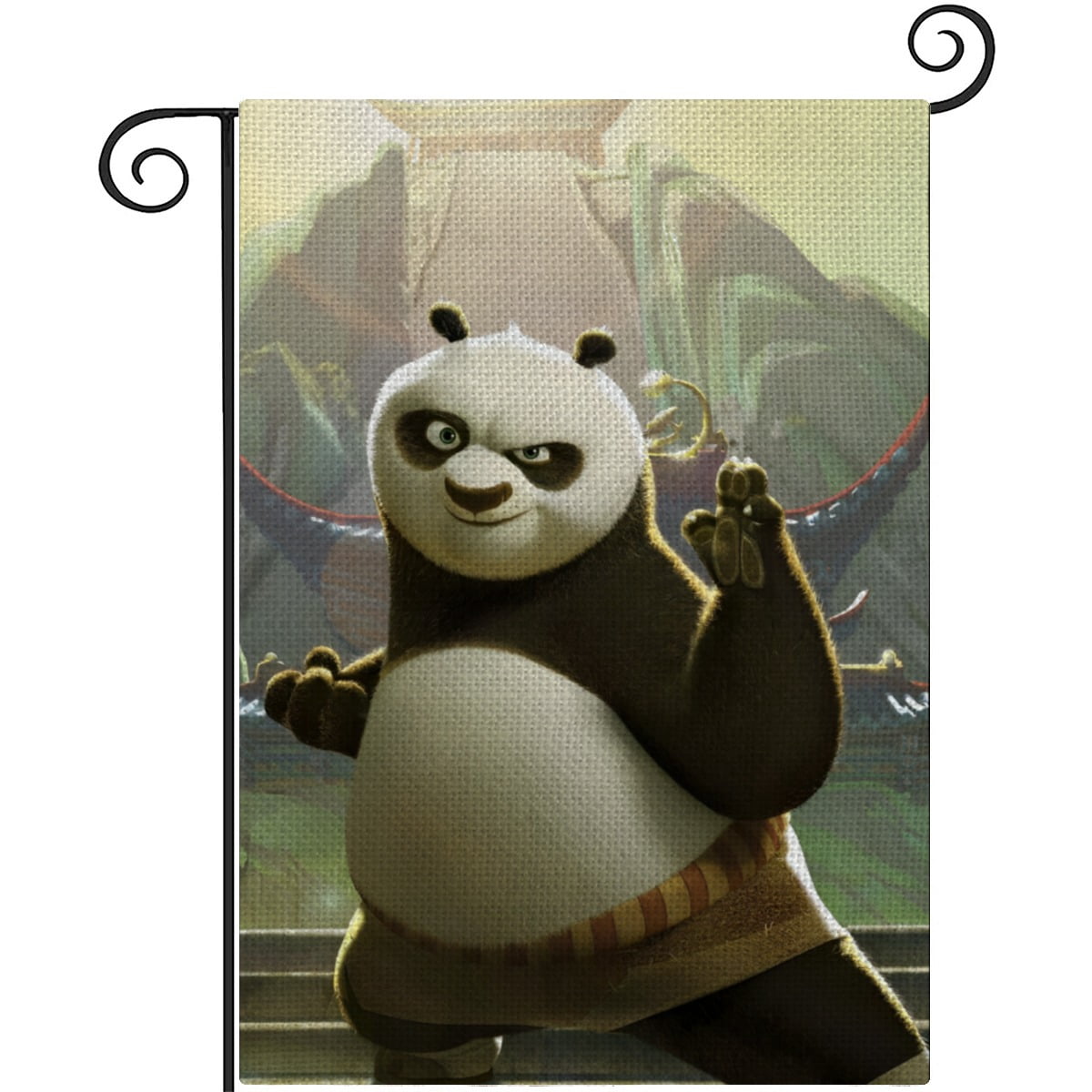kung fu panda Garden Flags Set of Double Sided 12 x 18 Inch Yard Flags ...