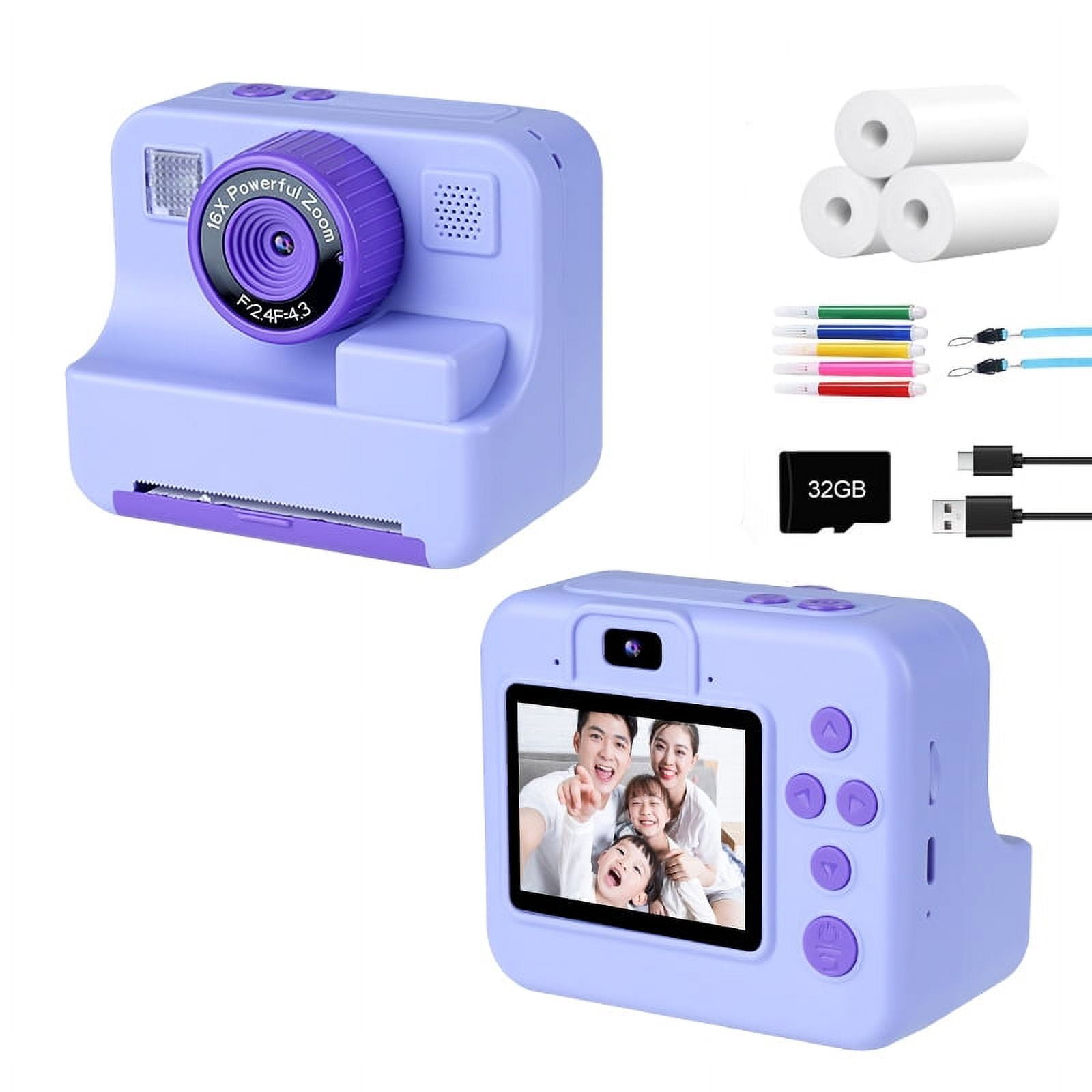 kunming Instant Print Camera for Kids，Kids Digital Camera Toddler ...