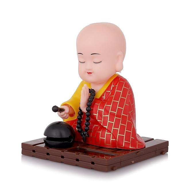 kunya Solar Powered Moving Head and Hand Sitting Action Gautam Buddha ...