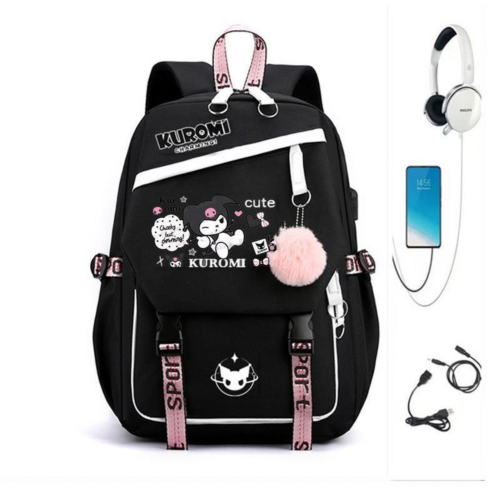 kuromi Anime Backpacks Cartoon Laptop Backpack Daypack 3D Printed for ...