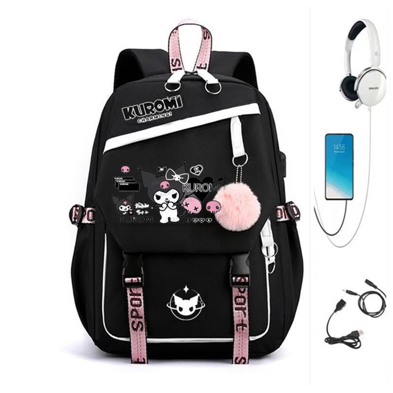 kuromi Anime Backpacks Cartoon Laptop Backpack Daypack 3D Printed for ...
