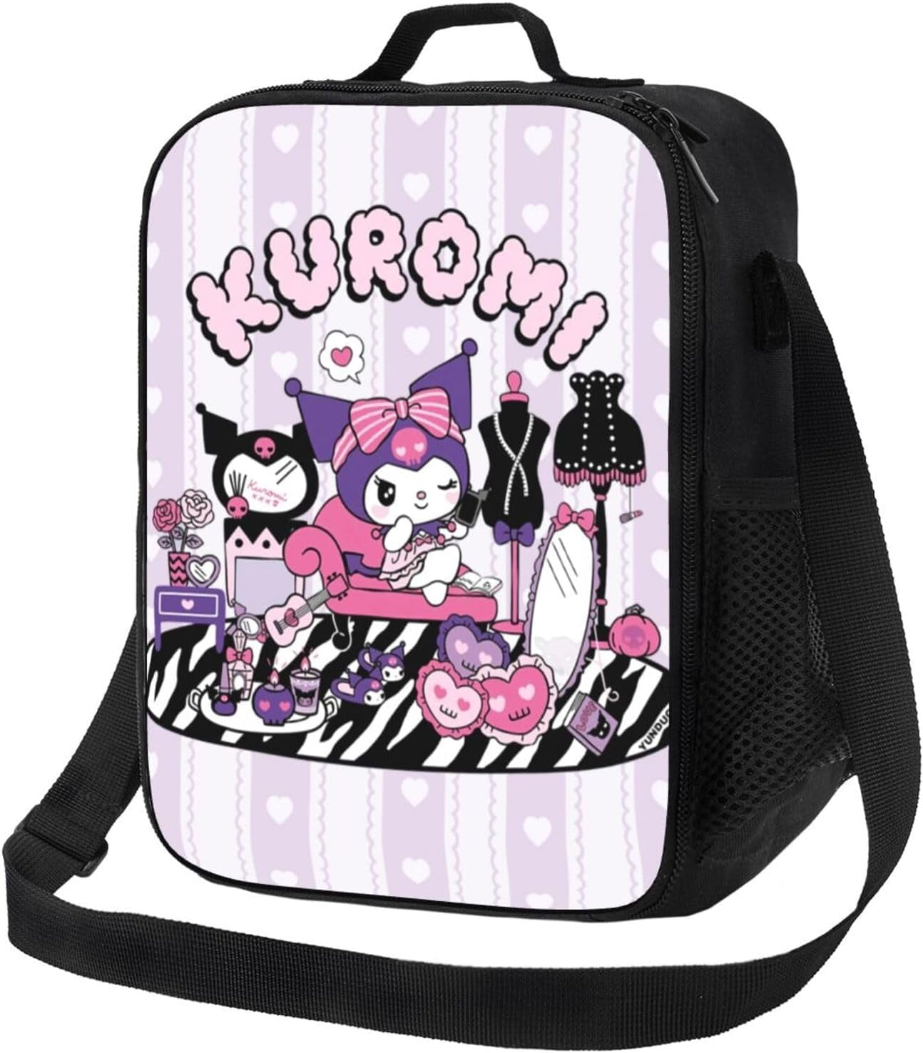 kuromi Cute Ku Romi Lunch Bag Cartoon Puppy Lunch Box Work Lunch Bag ...