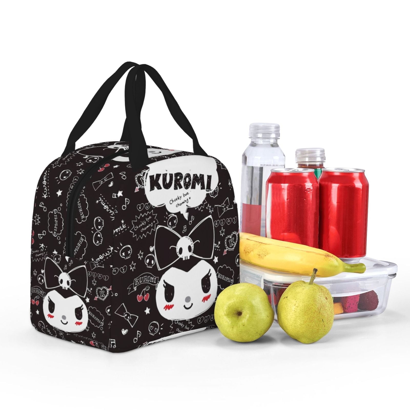 kuromi Cute Lunch Bag Lunch Box Reusable Insulated Lunch Tote for ...