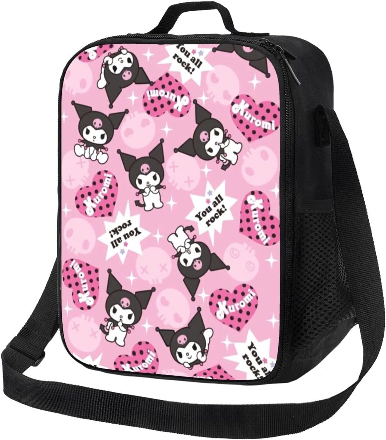 kuromi Cute Lunch Bag Portable Large Capacity Insulated Lunch Box Ku ...