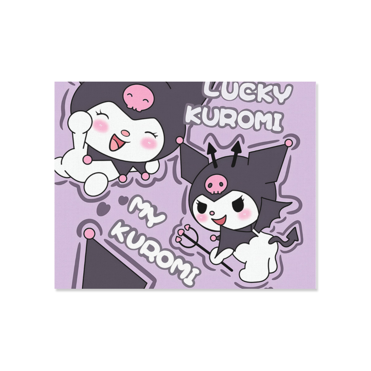 kuromi Frameless canvas poster - without frame anime poster bedroom ...