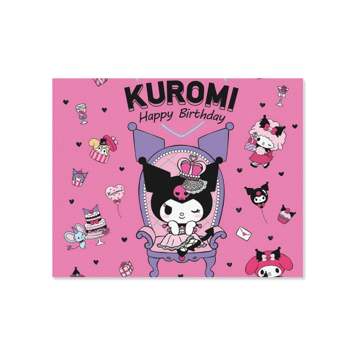 kuromi Frameless canvas poster - without frame anime poster bedroom ...