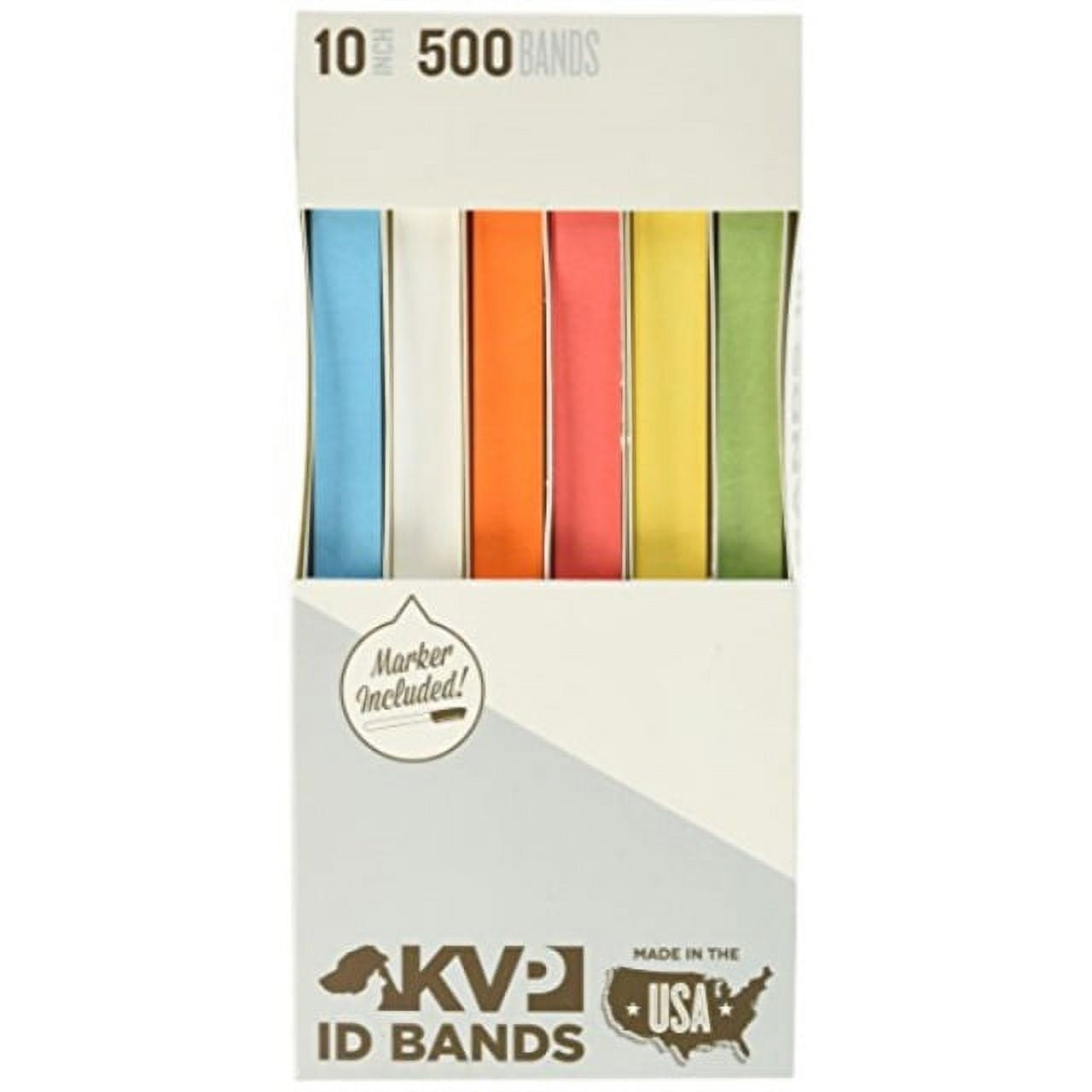 KVP Pet 500 Count ID Bands, 10", Mixed - Walmart.com